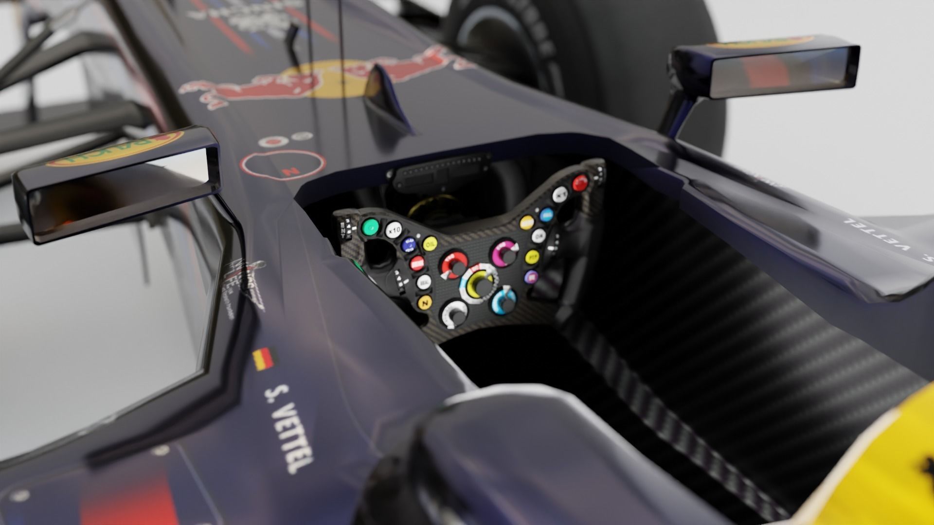 3D model Red bull RB6 F1 car VR / AR / low-poly | CGTrader