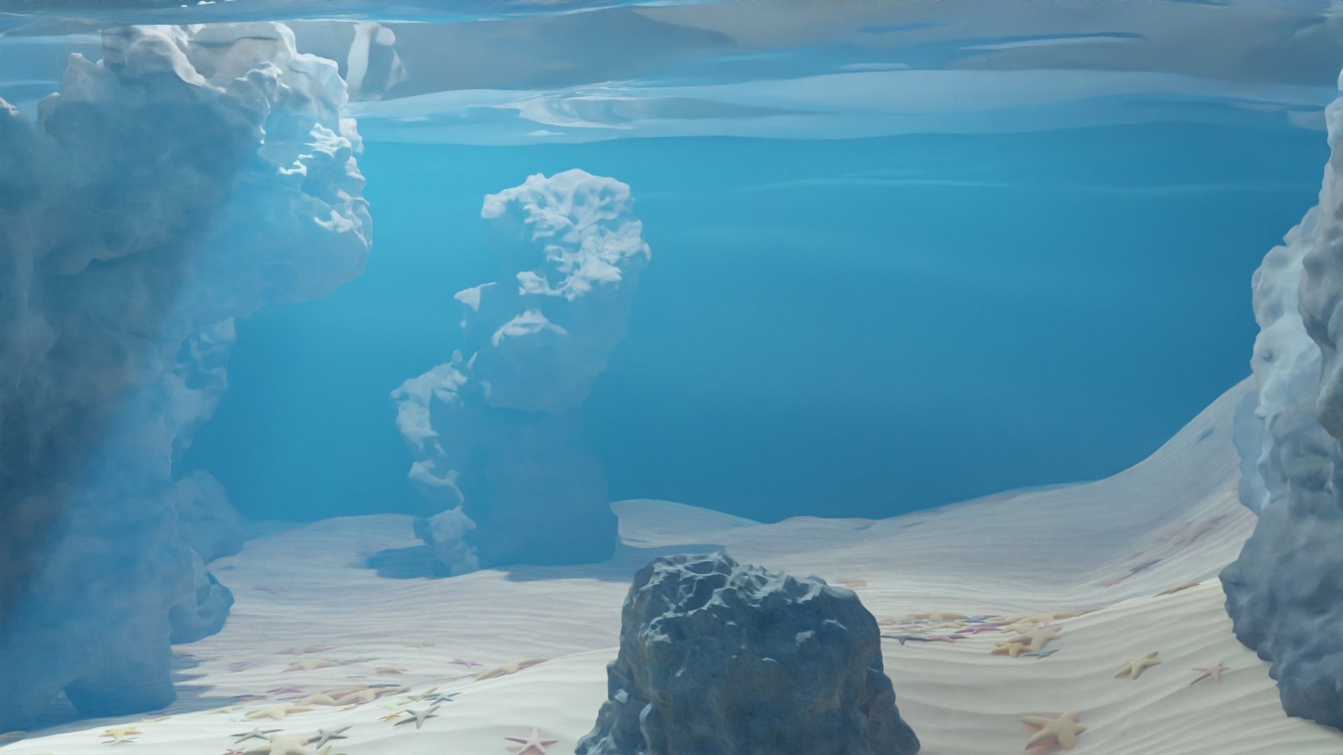 Ocean Environment 3D model animated | CGTrader