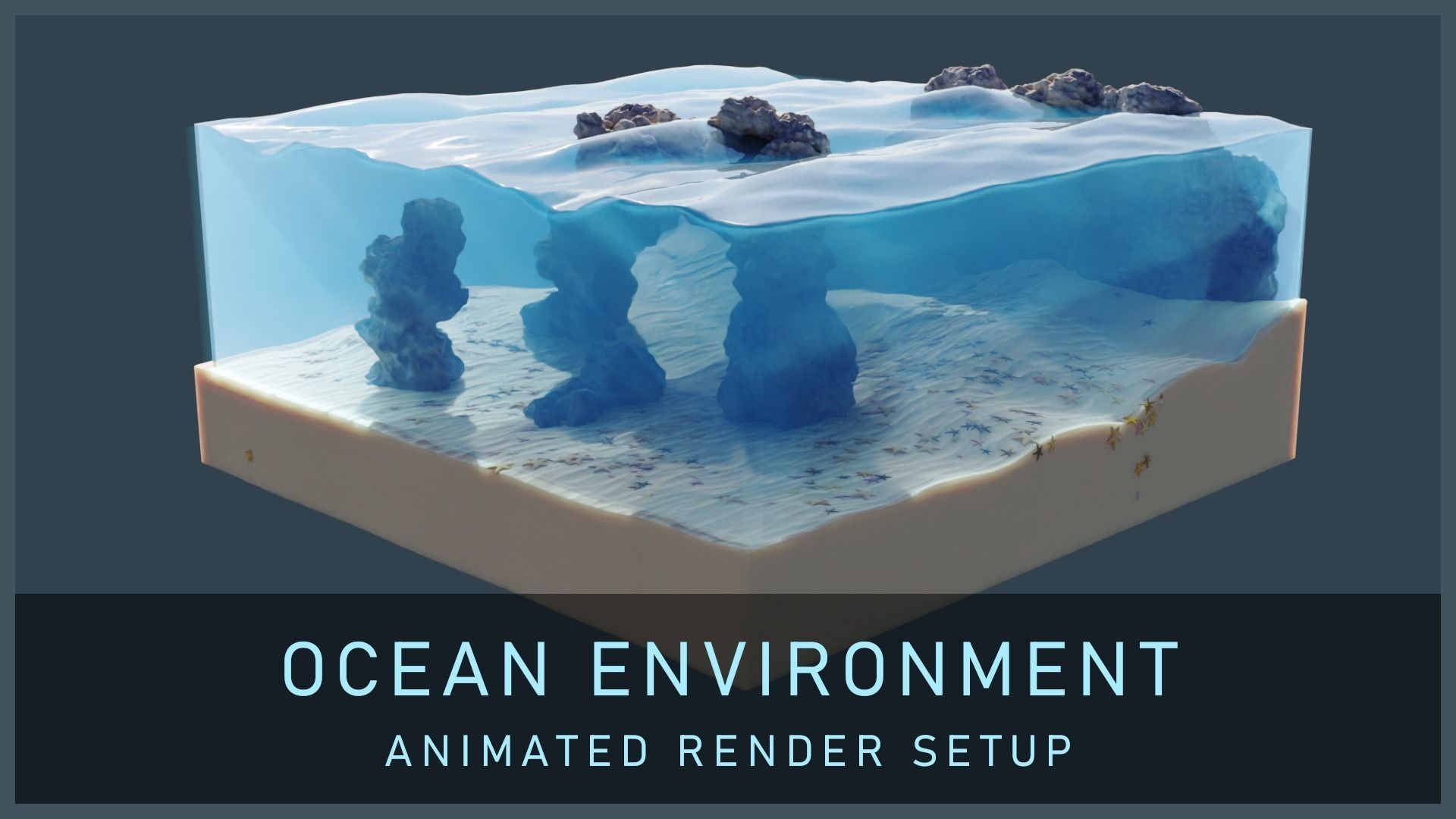 Ocean Environment 3D model animated | CGTrader