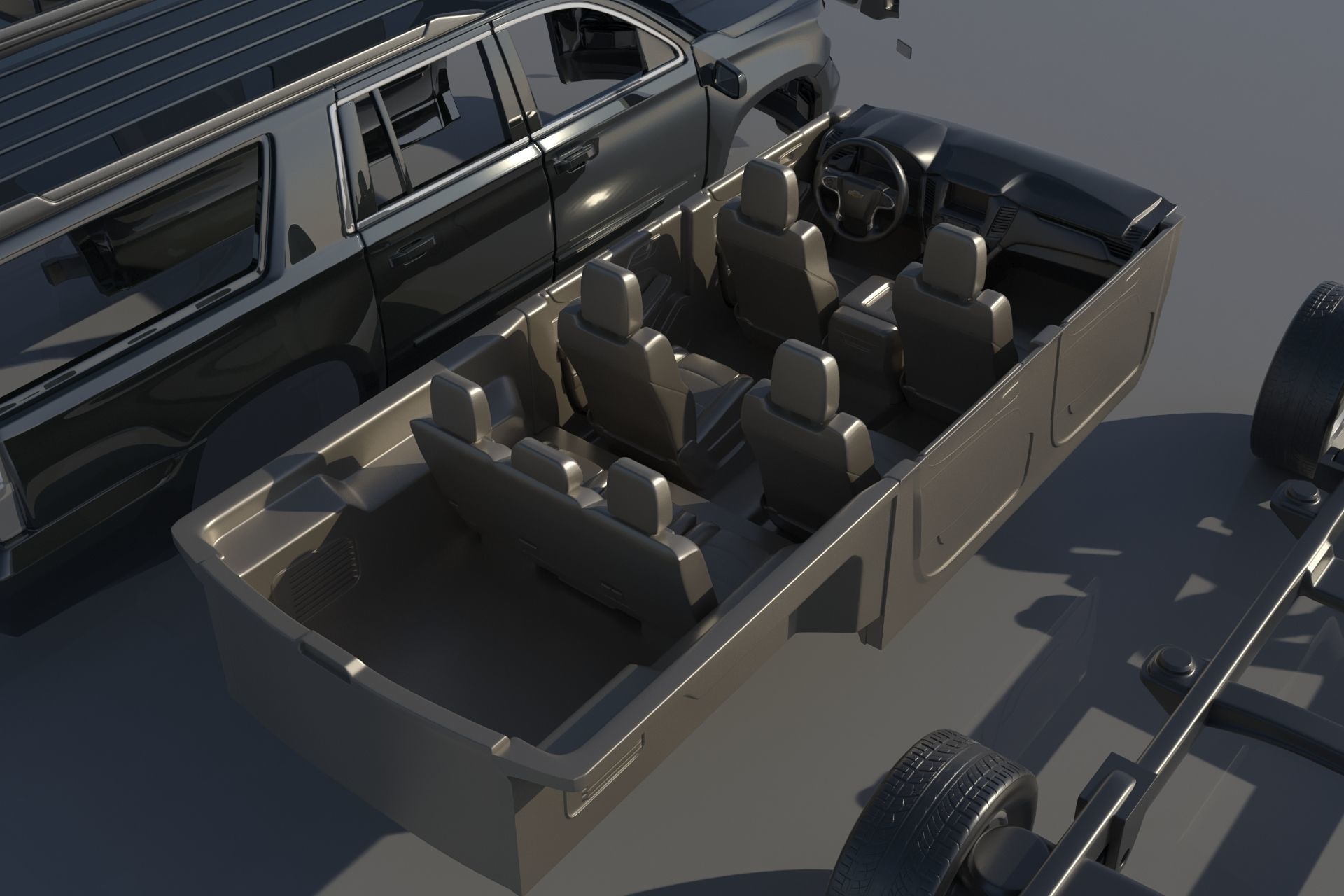 Chevrolet Suburban 12th Gen 3D model 3D printable | CGTrader