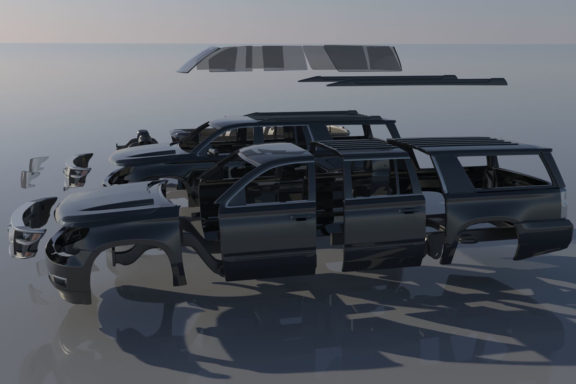 Chevrolet Suburban 12th Gen 3D model 3D printable | CGTrader