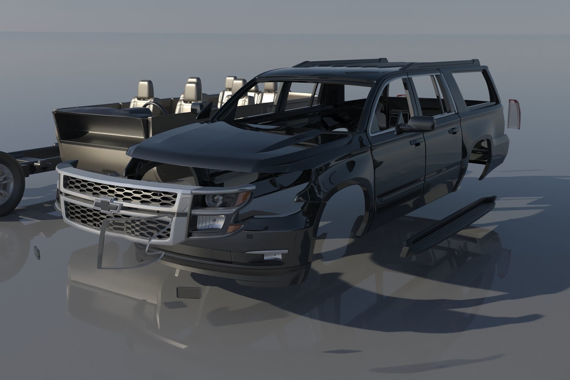 Chevrolet Suburban 12th Gen 3D model 3D printable | CGTrader
