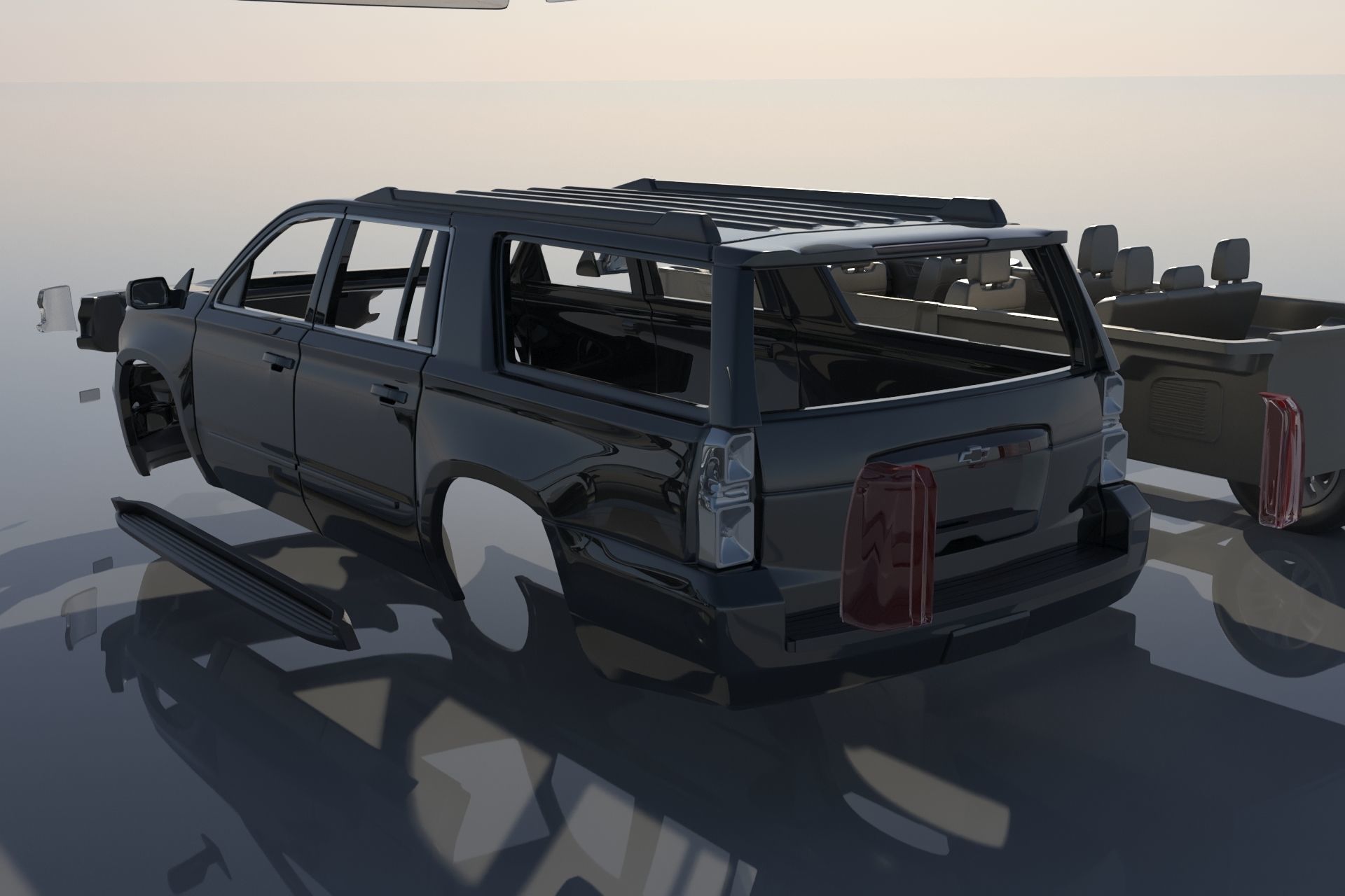 Chevrolet Suburban 12th Gen 3D model 3D printable | CGTrader