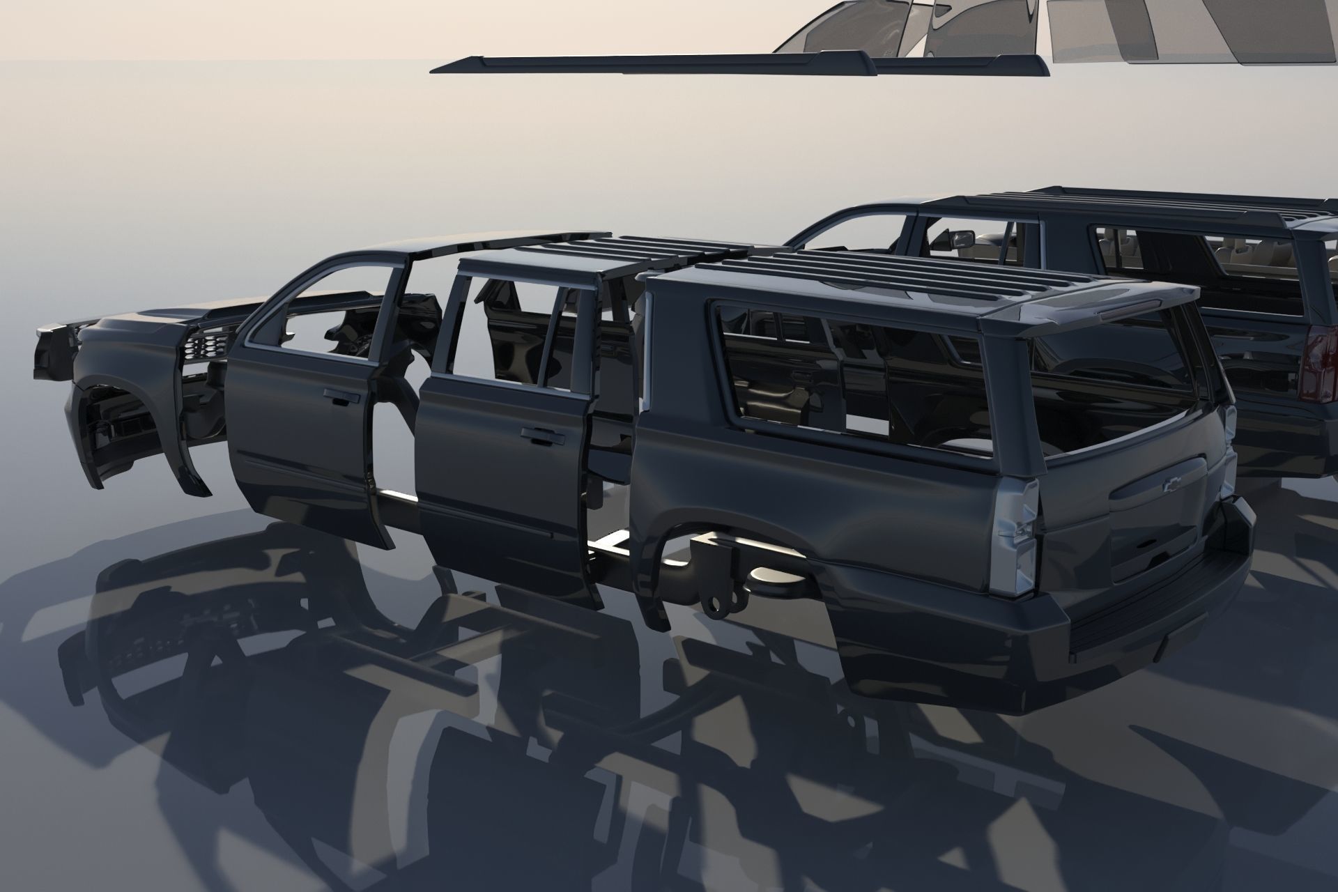 Chevrolet Suburban 12th Gen 3D model 3D printable | CGTrader