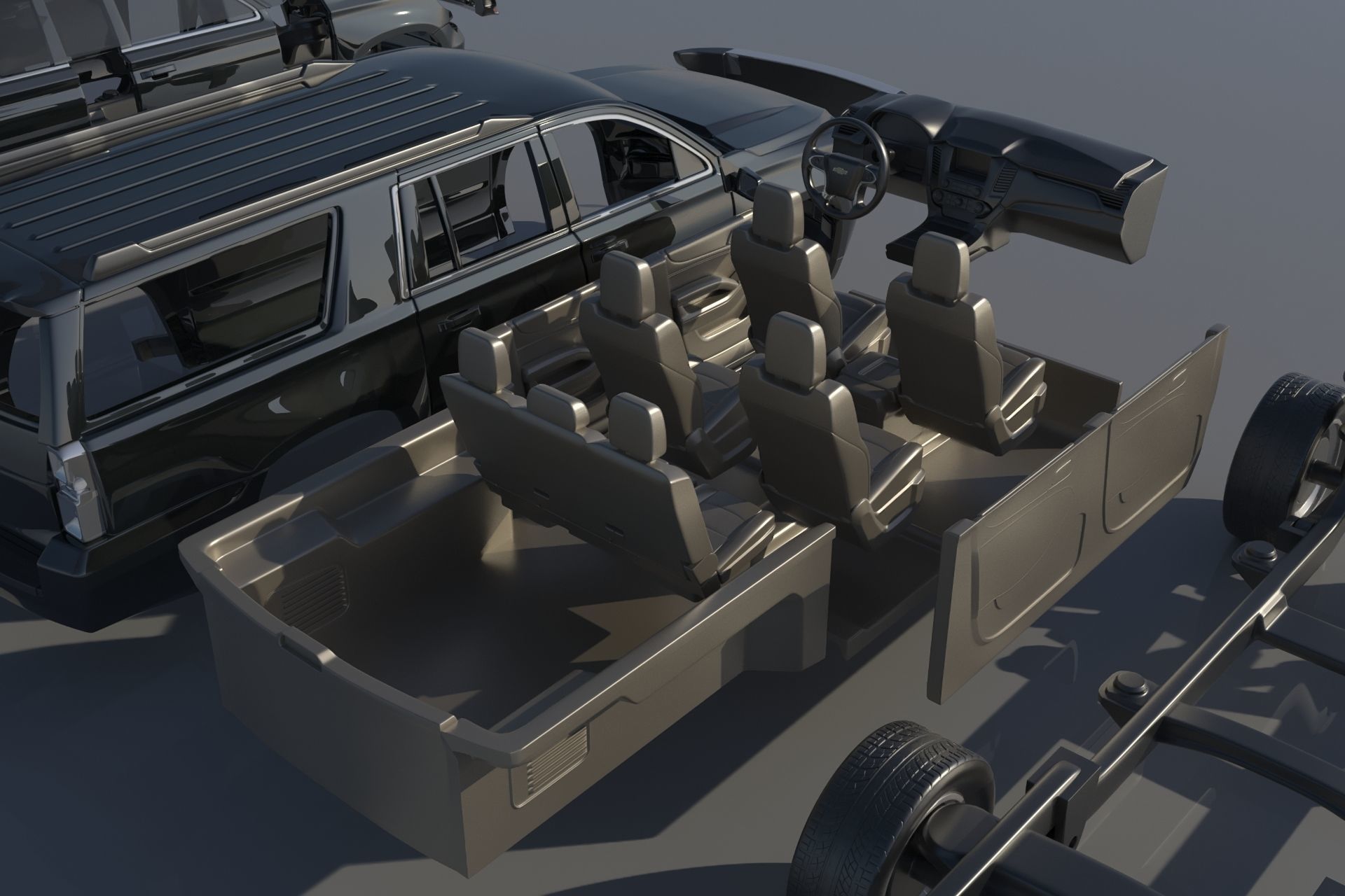 Chevrolet Suburban 12th Gen 3D model 3D printable | CGTrader