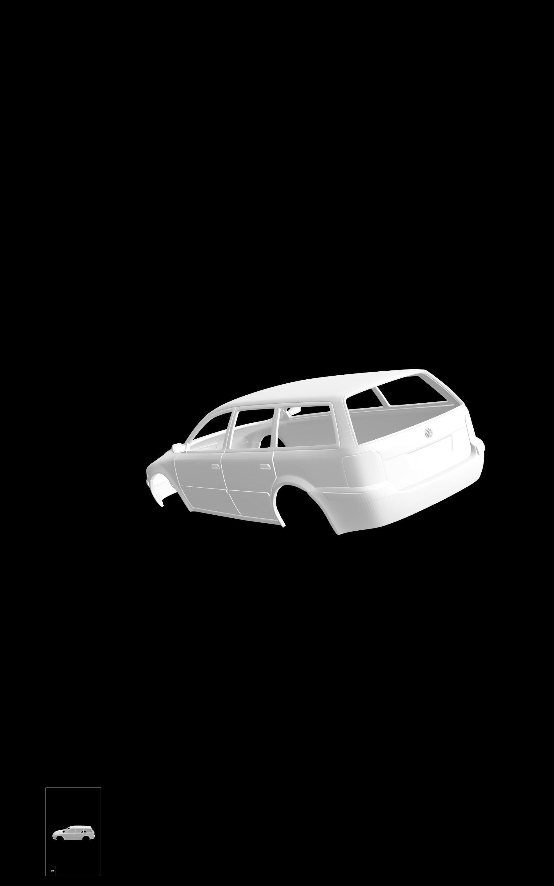 Volskwagen Passat B5 3D model 3D printable | CGTrader