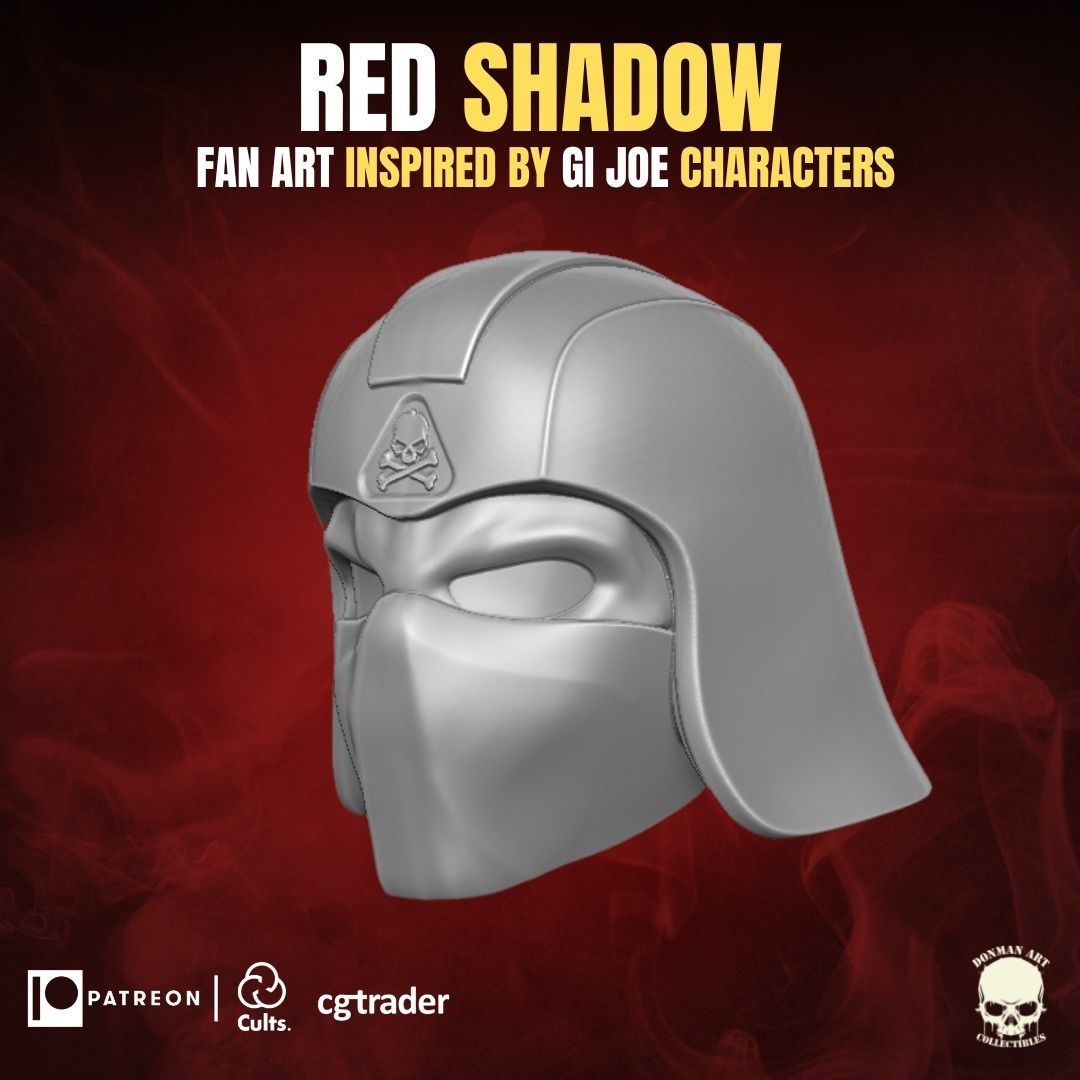 Red Shadow Head 3D printable file 3D model 3D printable | CGTrader