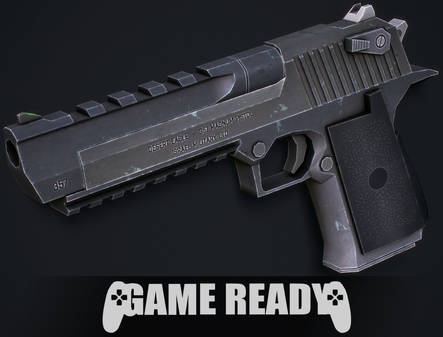 3D model Desert Eagle Pistol - Low Poly Game Ready VR / AR / low-poly | CGTrader