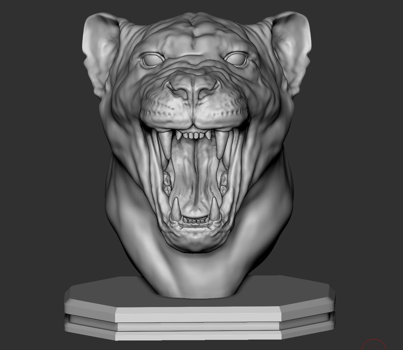 Lioness Bust 3D Print Model 3D model 3D printable | CGTrader