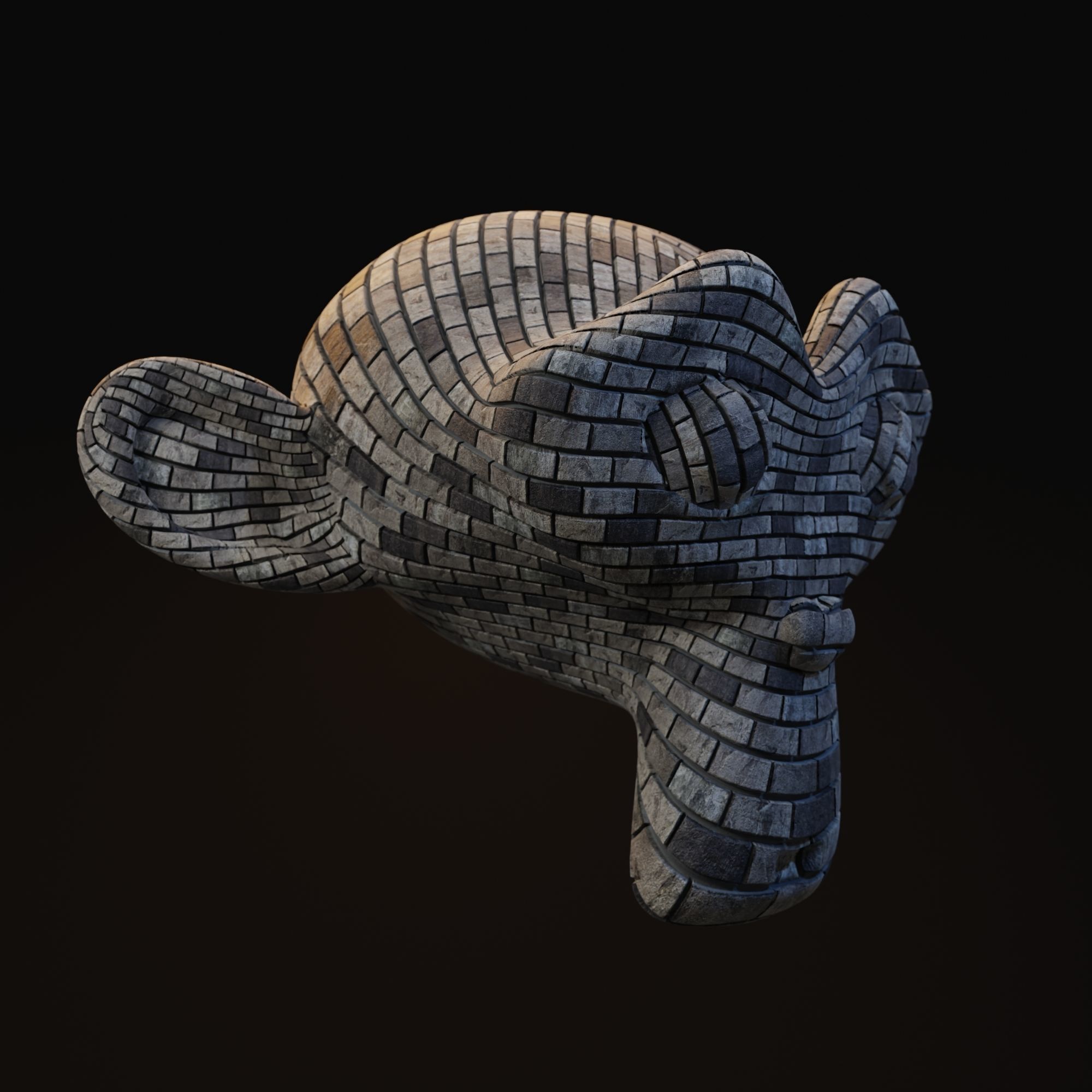 Winter Lake King Running and Stack Bricks Texture Texture | CGTrader