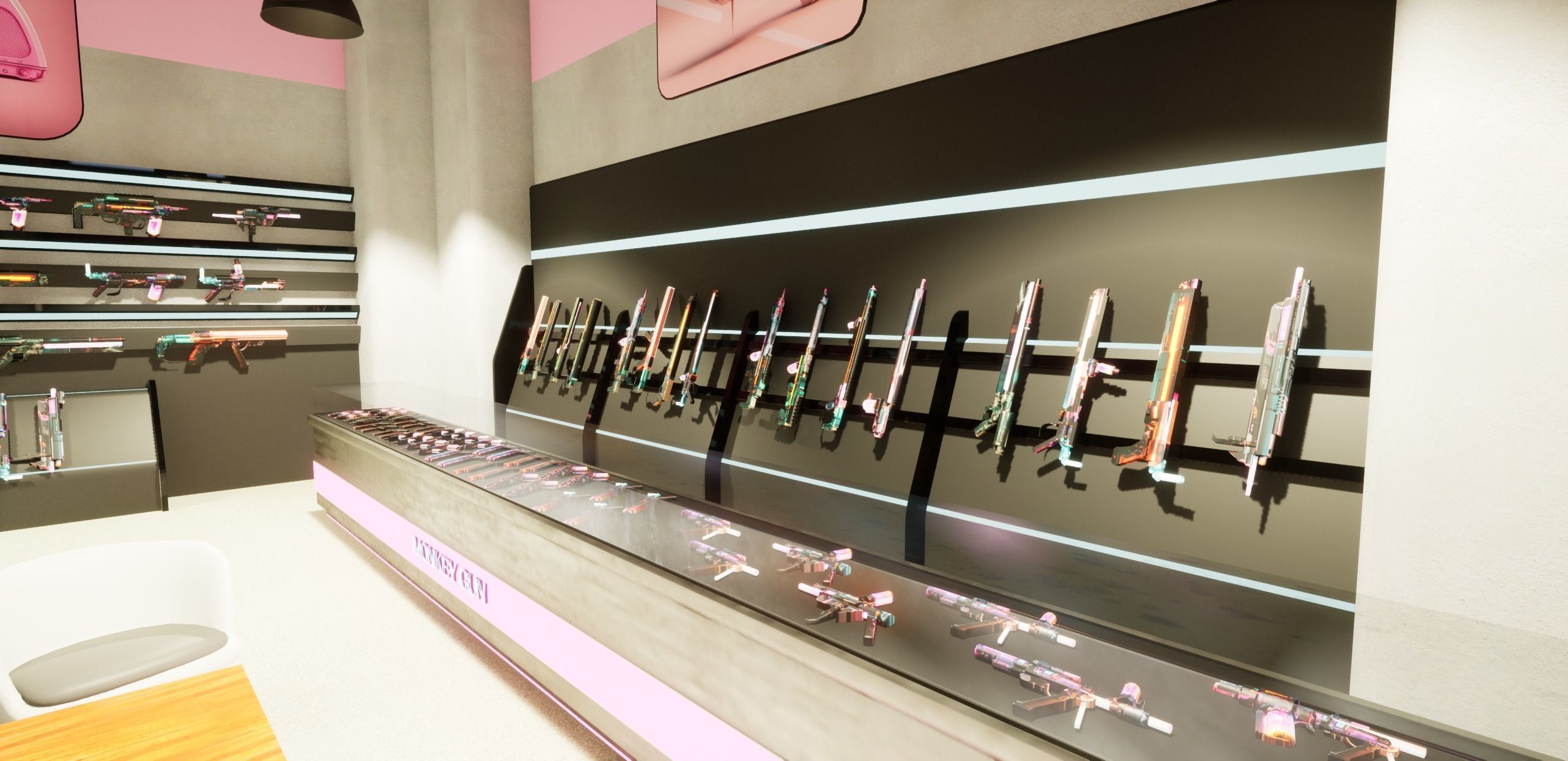 Cyberpunk Gun Shop 3D model | CGTrader