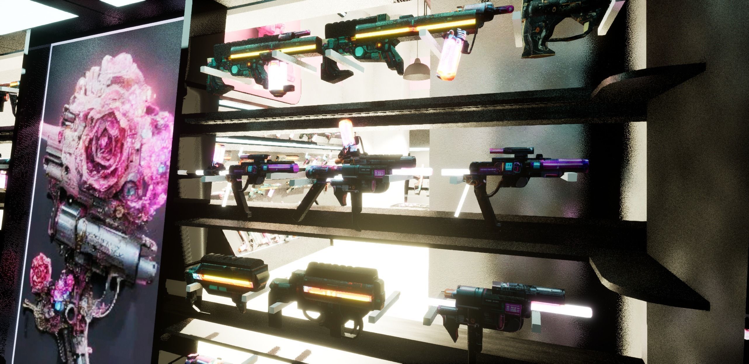 Cyberpunk Gun Shop 3D model | CGTrader