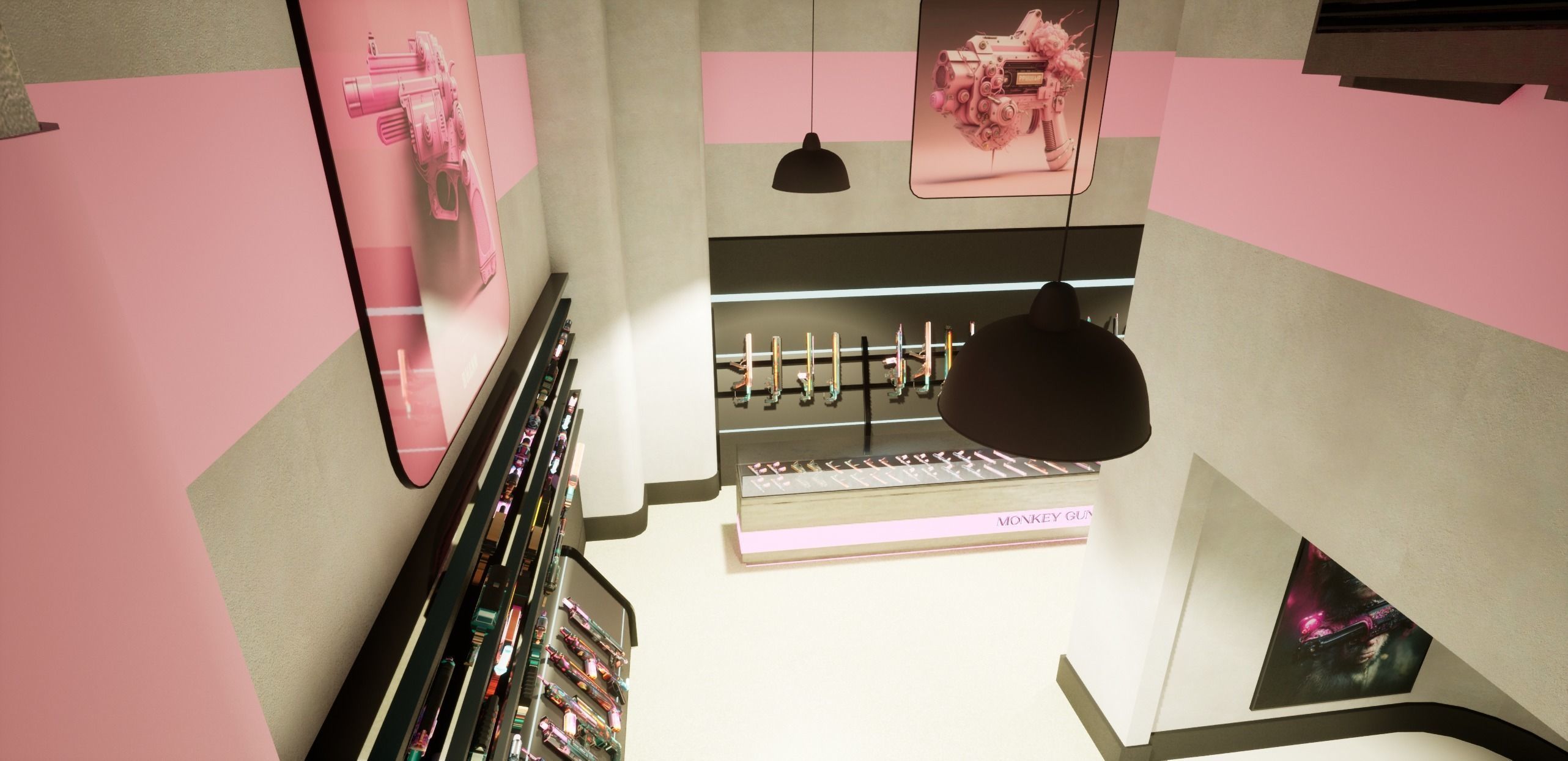 Cyberpunk Gun Shop 3D model | CGTrader