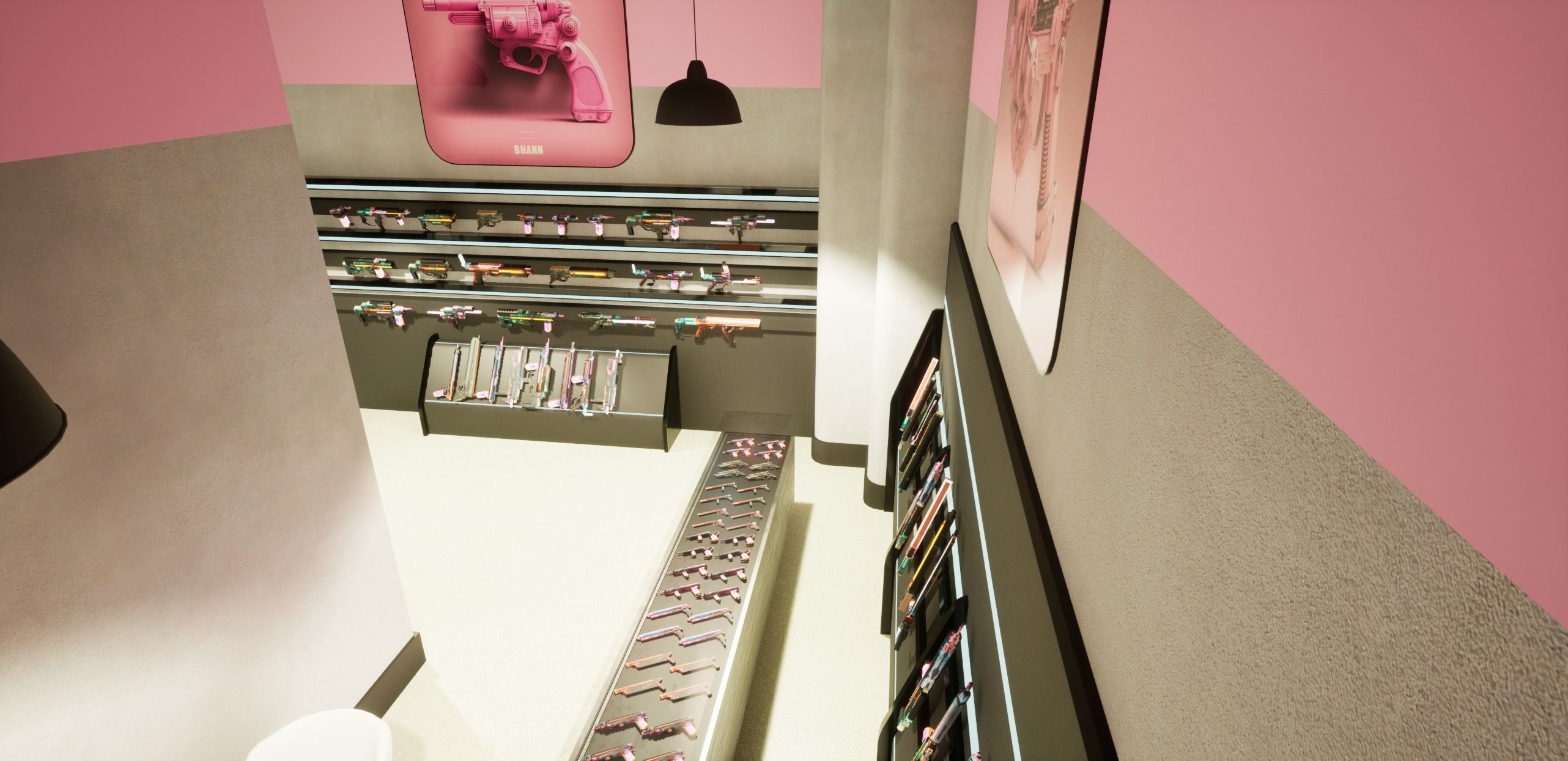 Cyberpunk Gun Shop 3D model | CGTrader