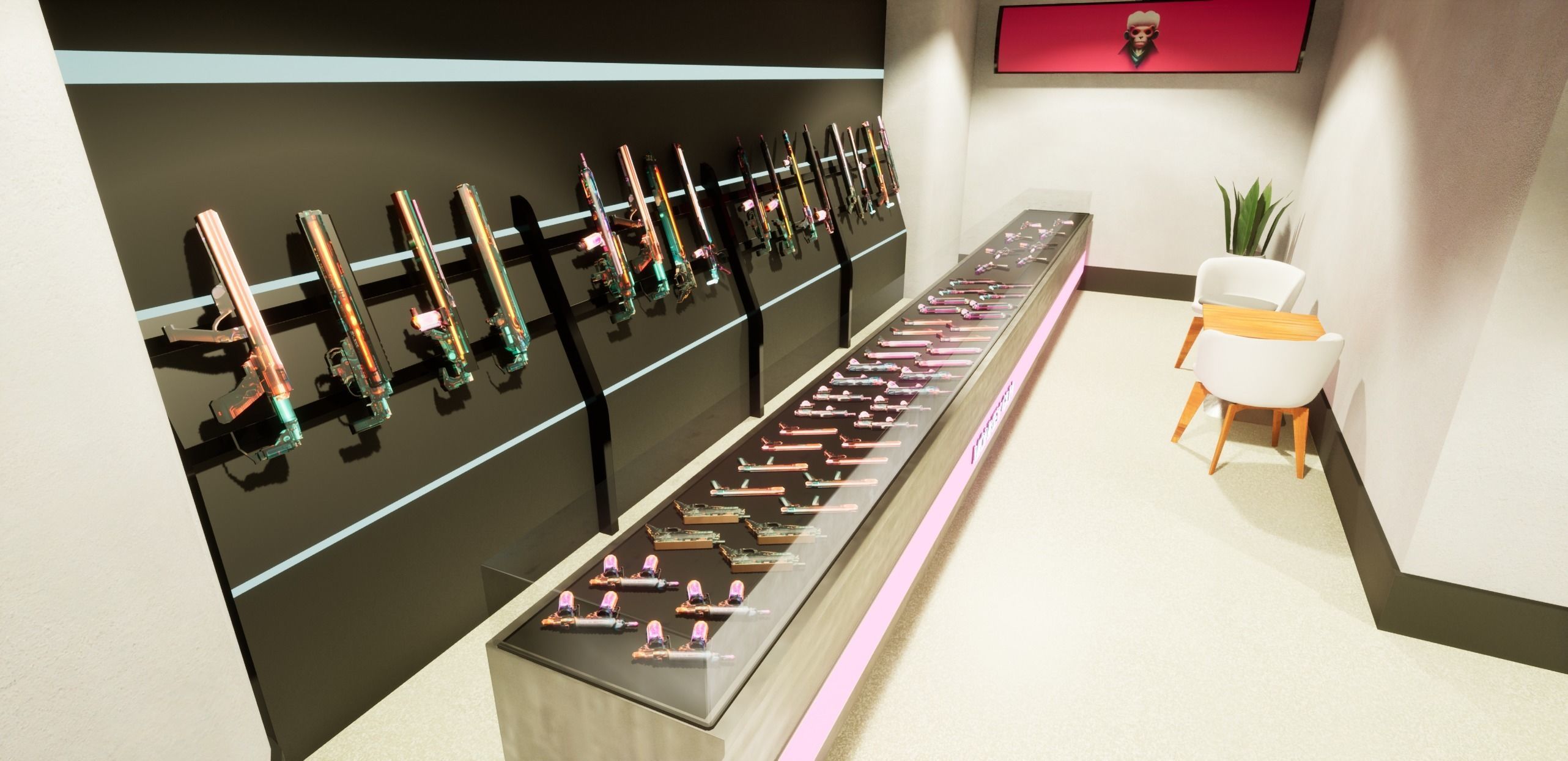 Cyberpunk Gun Shop 3D model | CGTrader