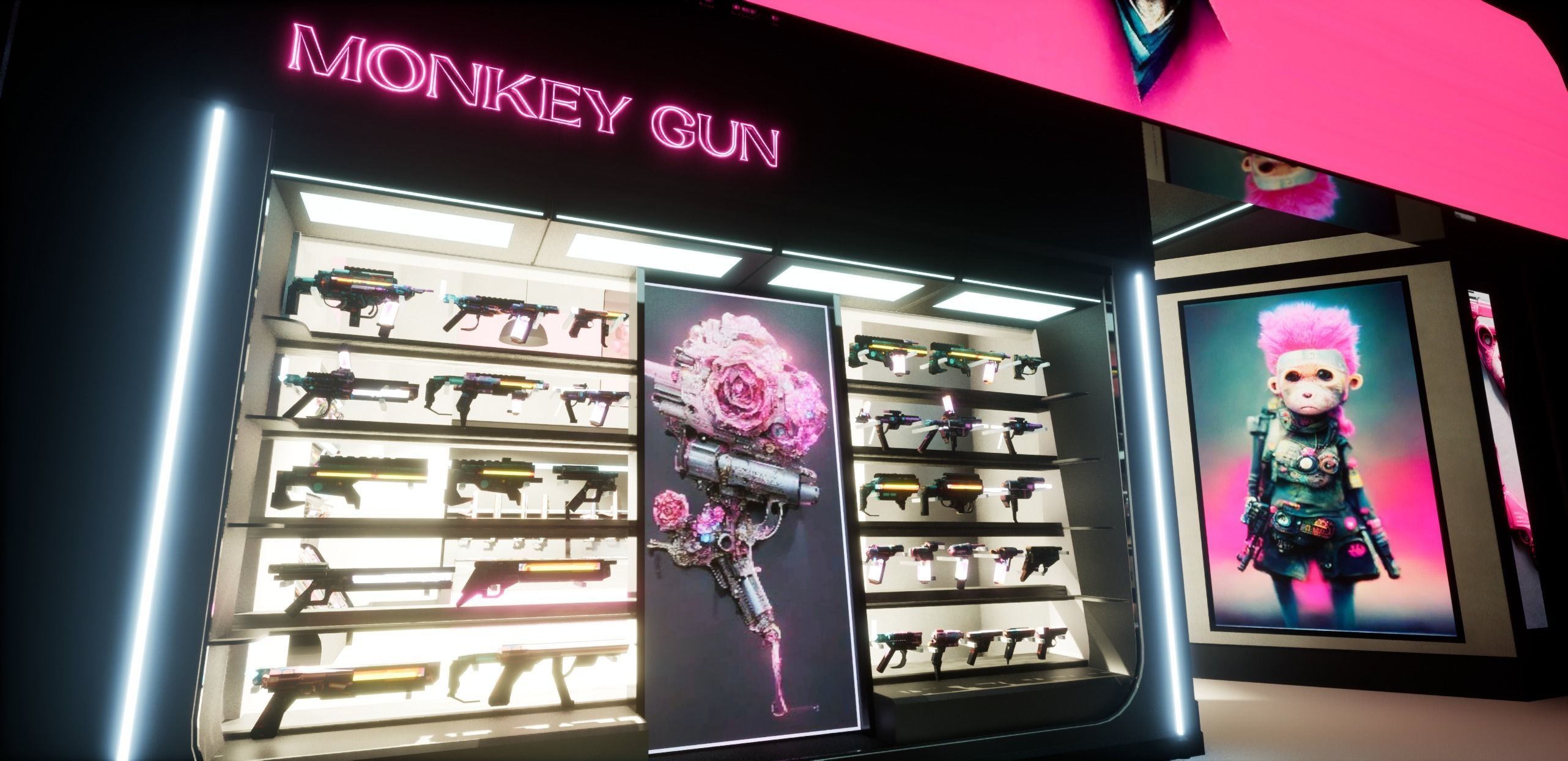 Cyberpunk Gun Shop 3D model | CGTrader