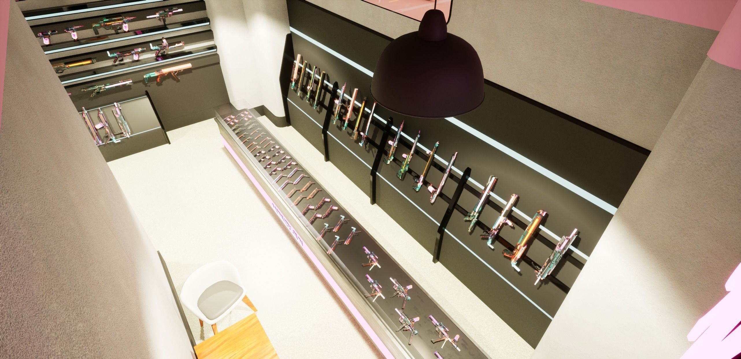 Cyberpunk Gun Shop 3D model | CGTrader