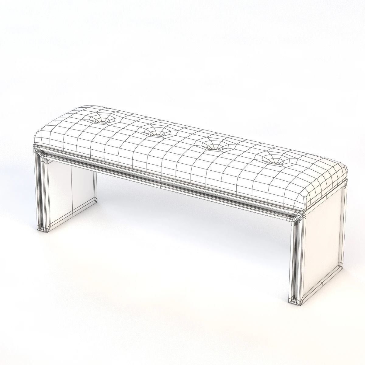 Julian Chichester Temple Long Bench 3D model | CGTrader