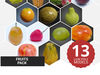 3D Model Collection 27 Fruits models 3D Lowpoly SuperPack VR / AR / low ...