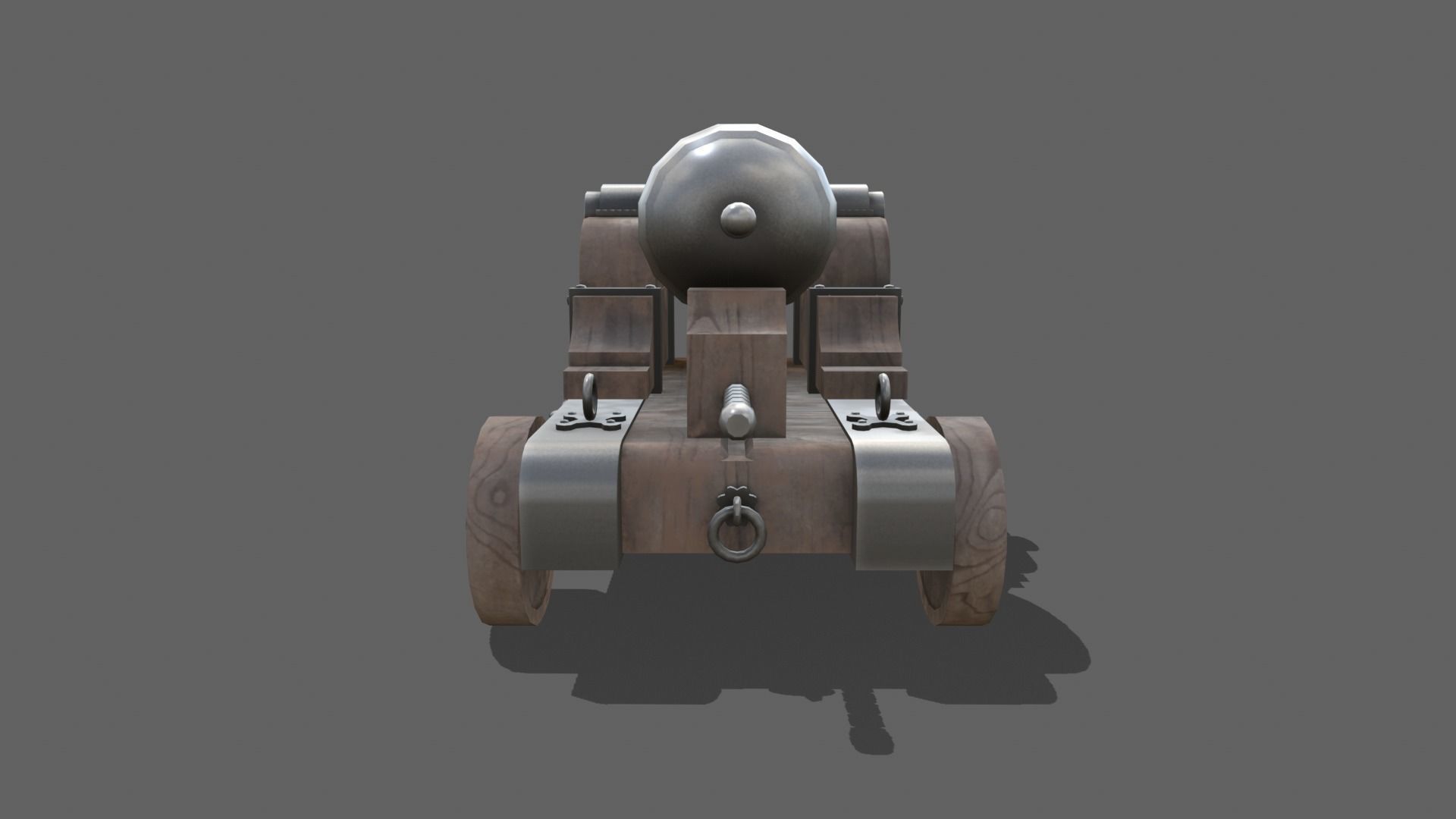 3D model mediavel style cannon VR / AR / low-poly | CGTrader