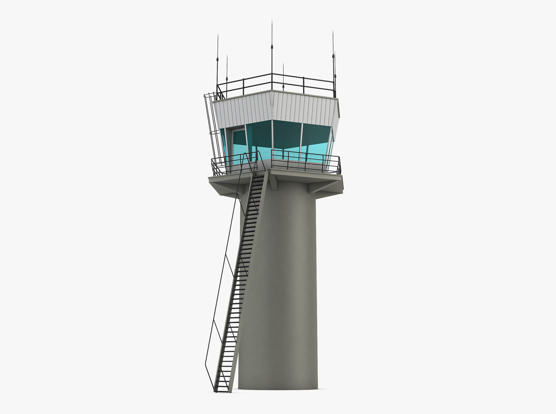 Airport Air Traffic Control Tower M 1 3D model | CGTrader