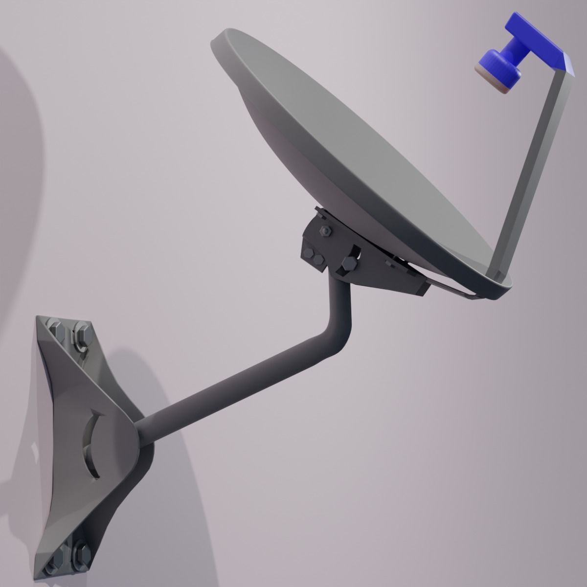 TV Home Satellite Dish Antenna 3D model | CGTrader