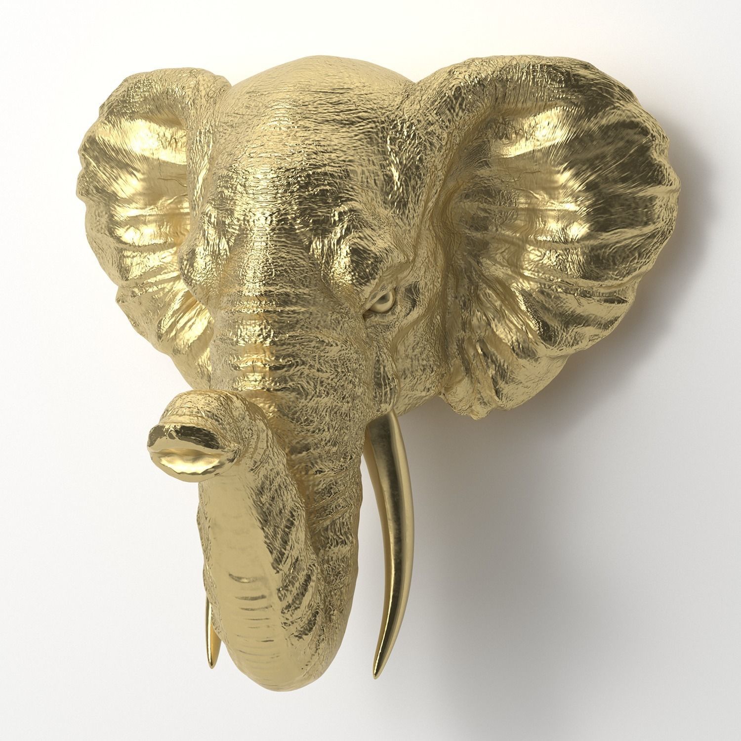 Faux Taxidermy Elephant Head Wall Mount 3D model | CGTrader