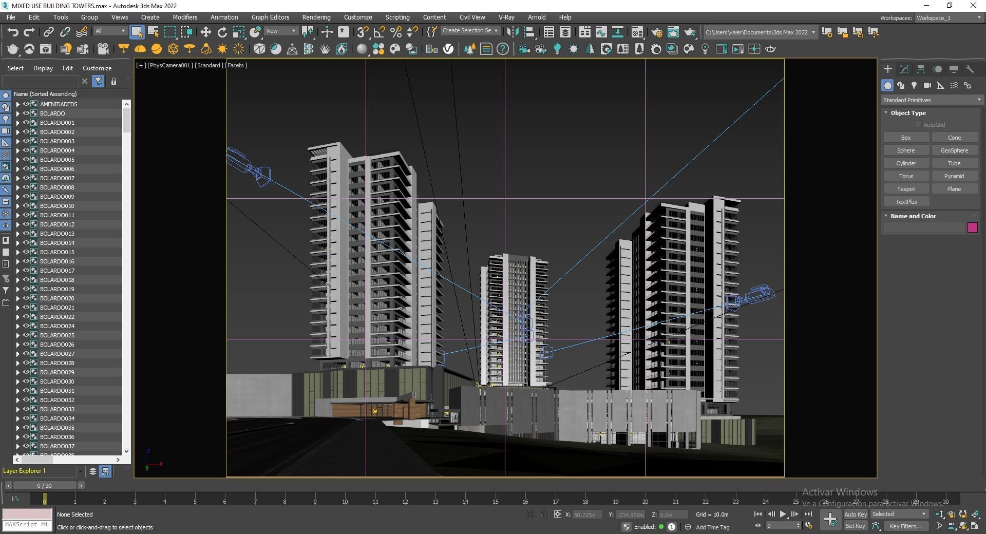 Mixed Use building towers 3D model | CGTrader
