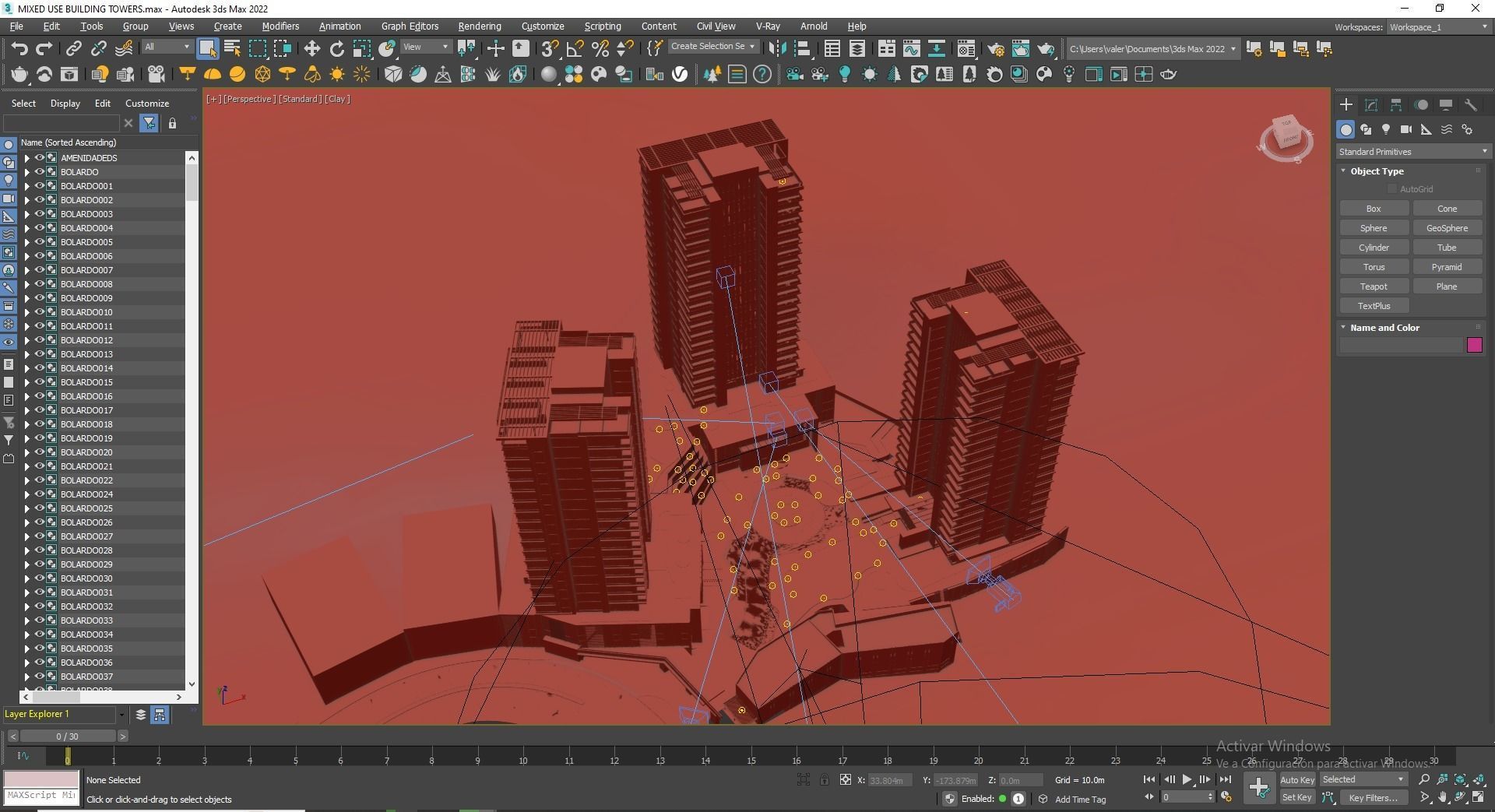 Mixed Use building towers 3D model | CGTrader