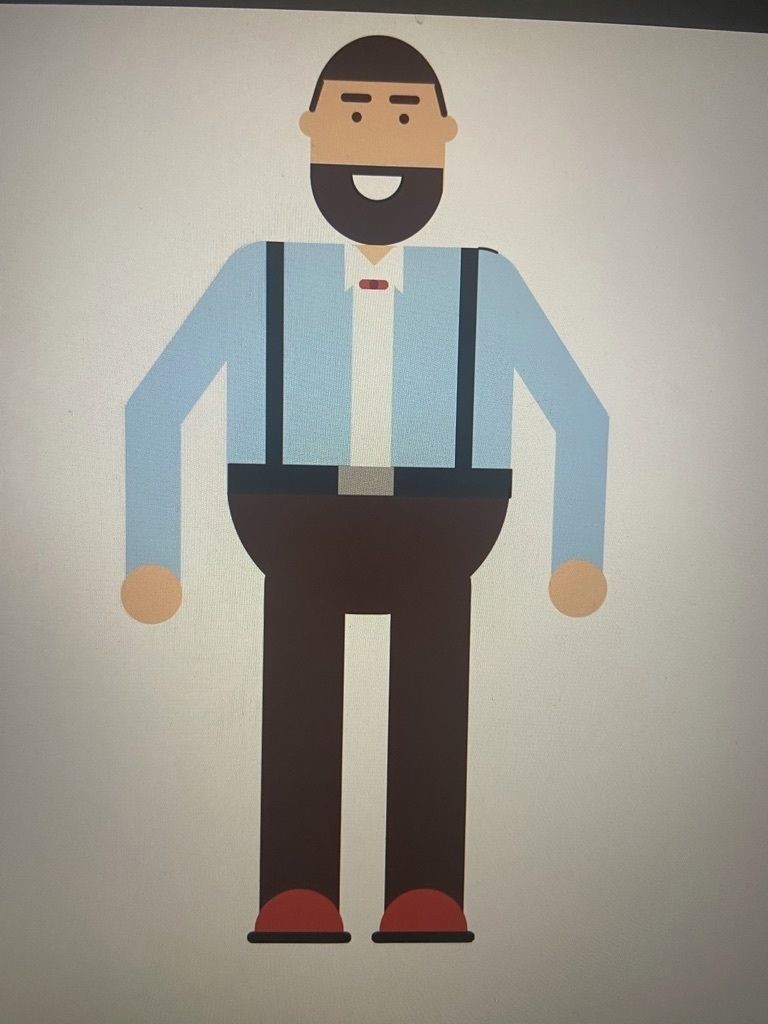 flat character 3D model | CGTrader