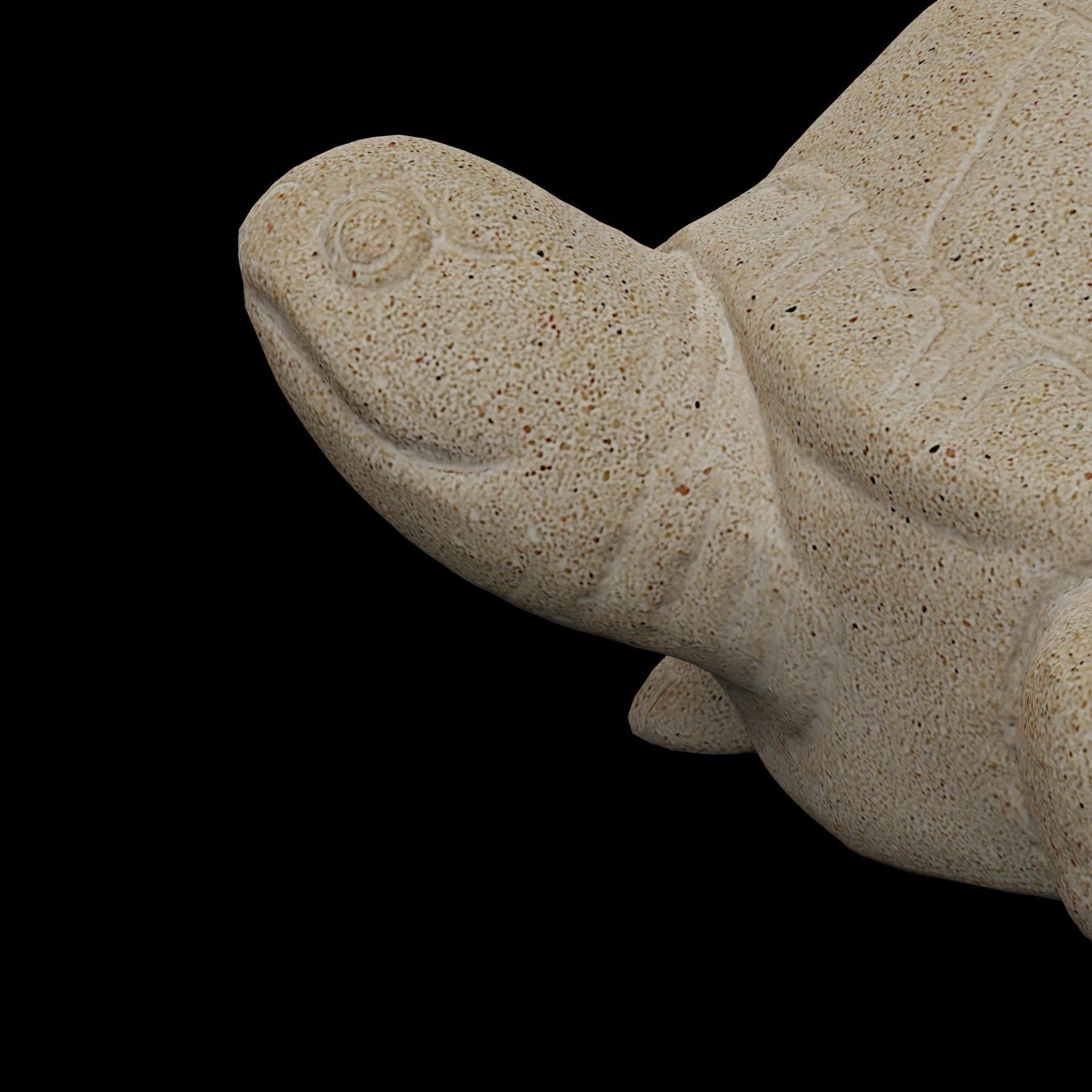 Sandstone turtle 3D model | CGTrader