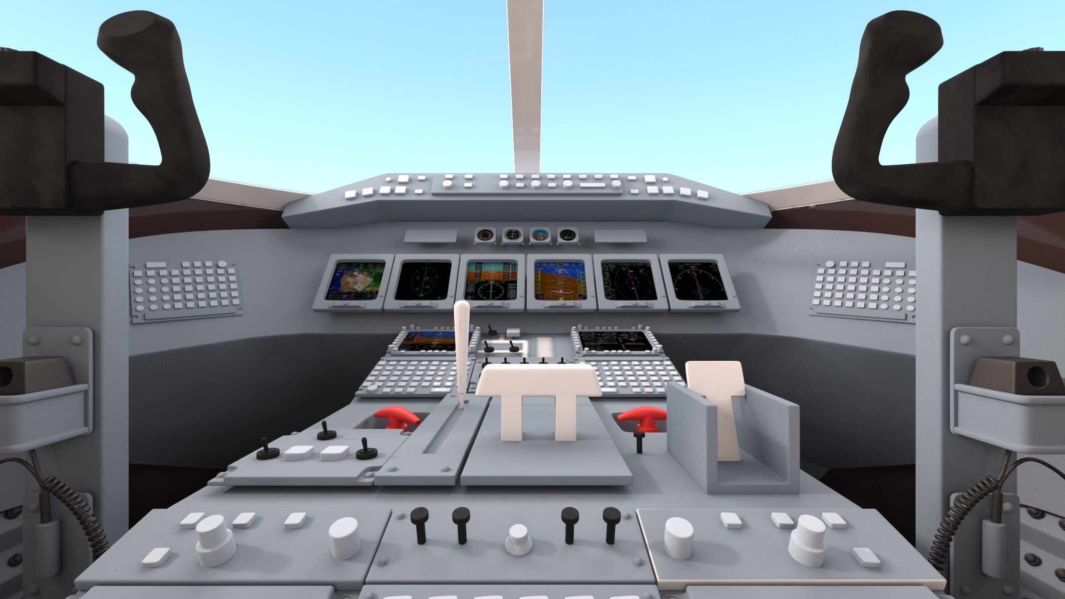 Bombardier Challenger 600 with Full Interior and Cockpit 3D model ...