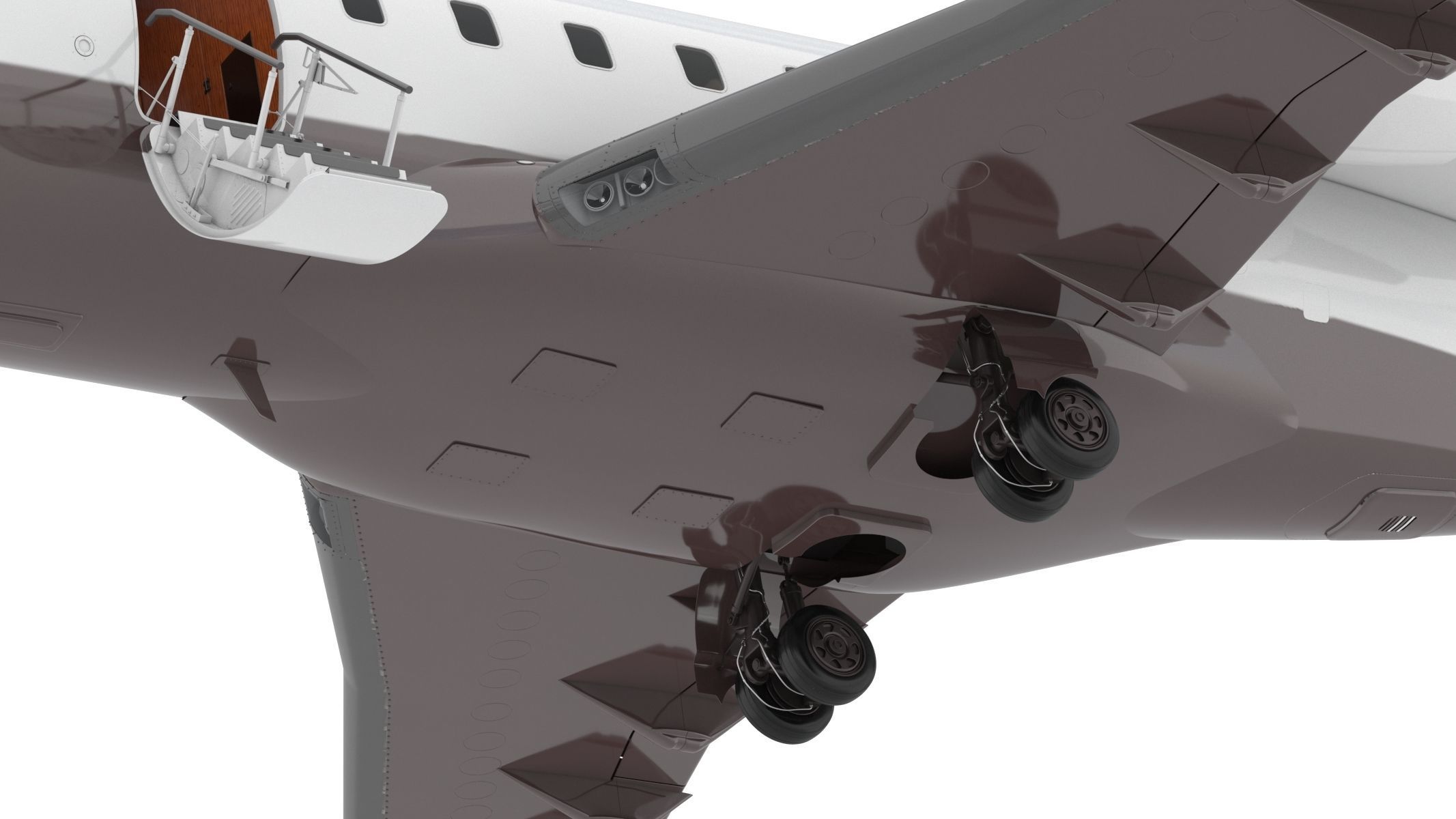 Bombardier Challenger 600 with Full Interior and Cockpit 3D model ...