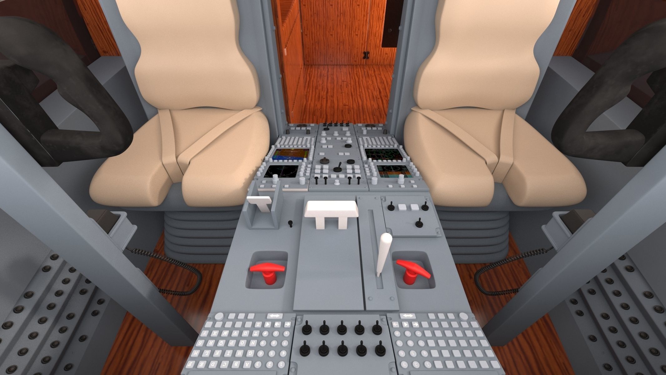 Bombardier Challenger 600 with Full Interior and Cockpit 3D model ...