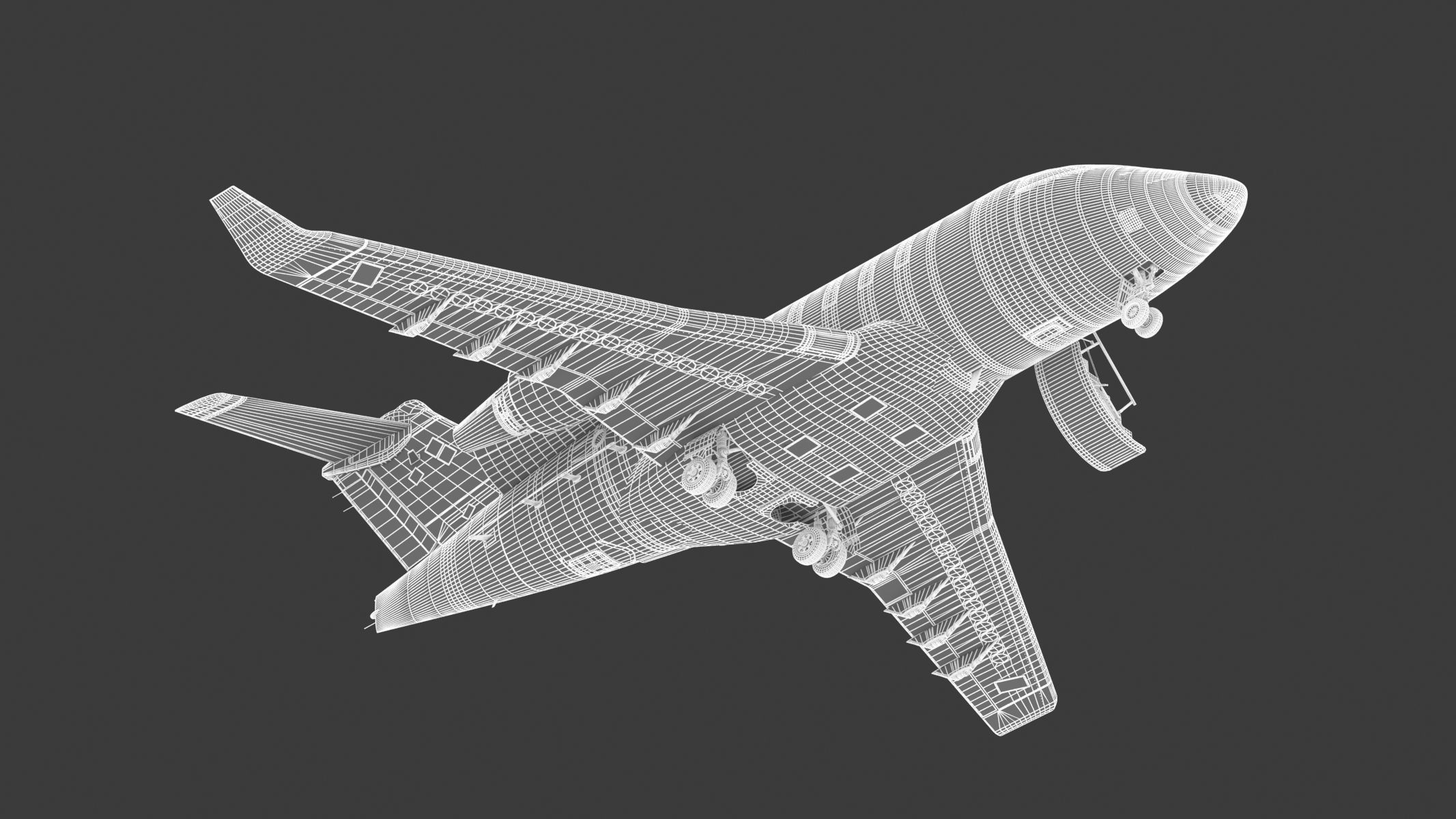 Bombardier Challenger 600 with Full Interior and Cockpit 3D model ...