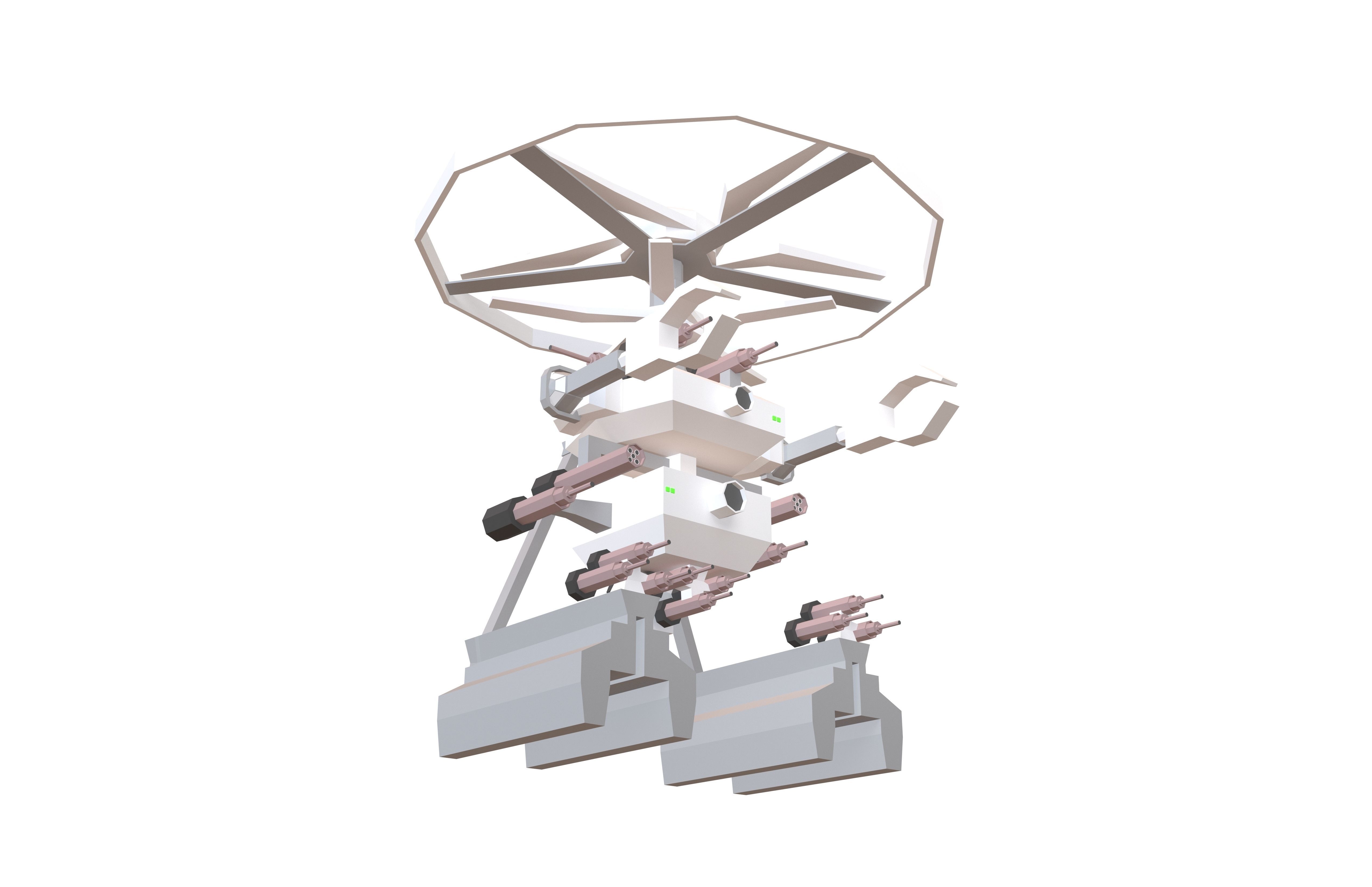 3D model Cartoon Weapon Drone Robot V1 001 VR / AR / low-poly | CGTrader