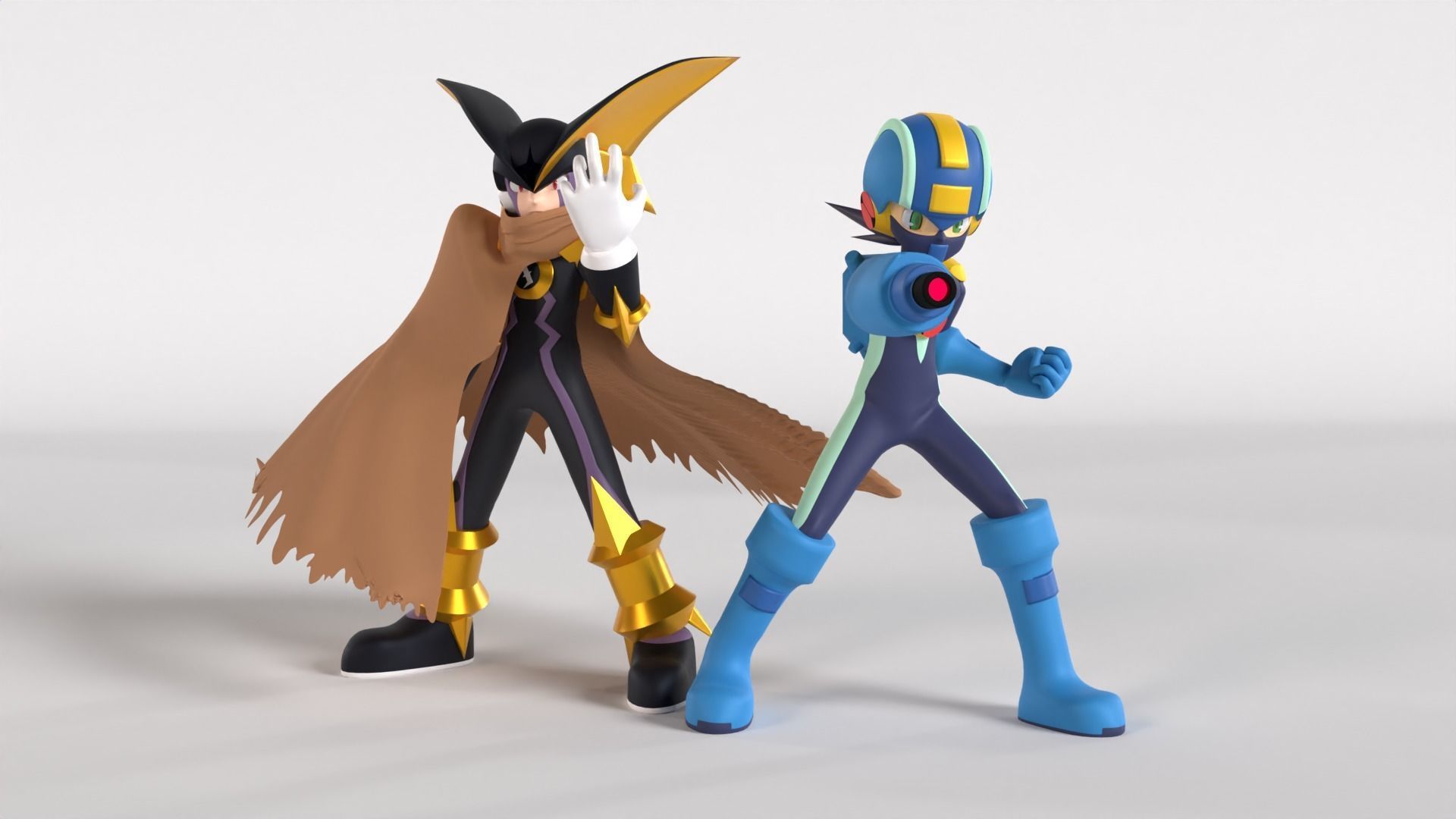 MegaMan EXE - Megaman Battle Network 3D model rigged | CGTrader