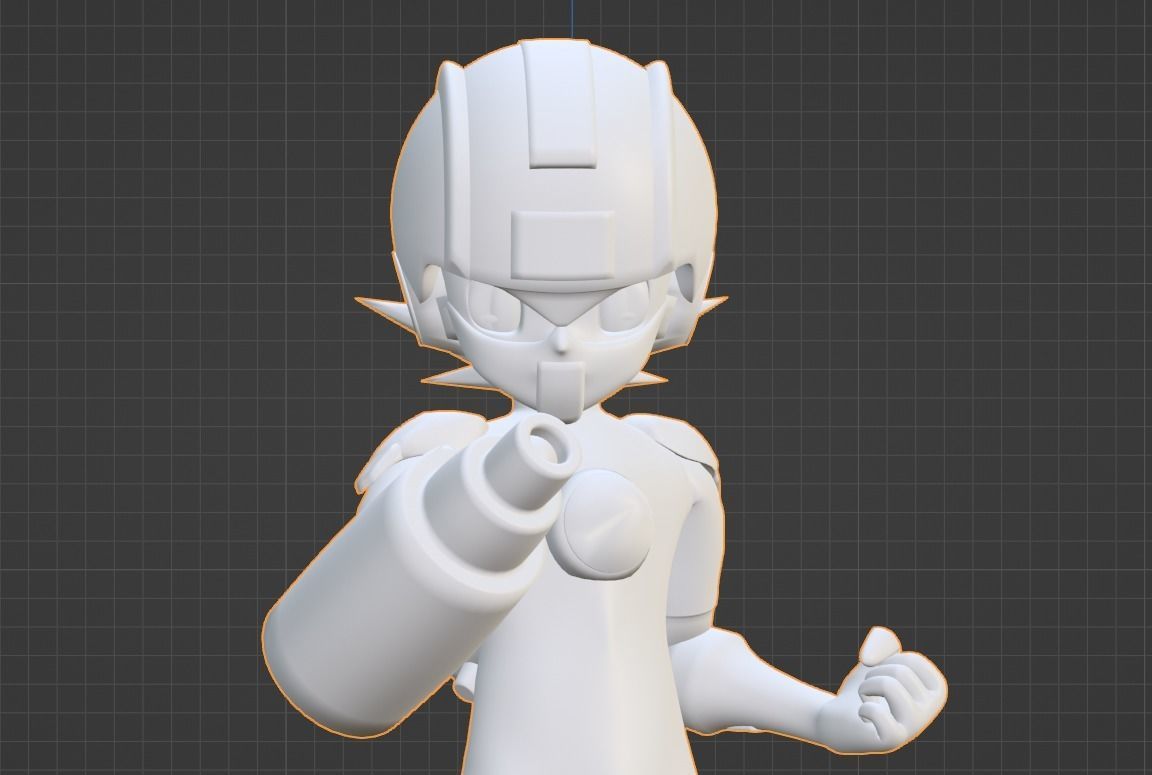 MegaMan EXE - Megaman Battle Network 3D model rigged | CGTrader