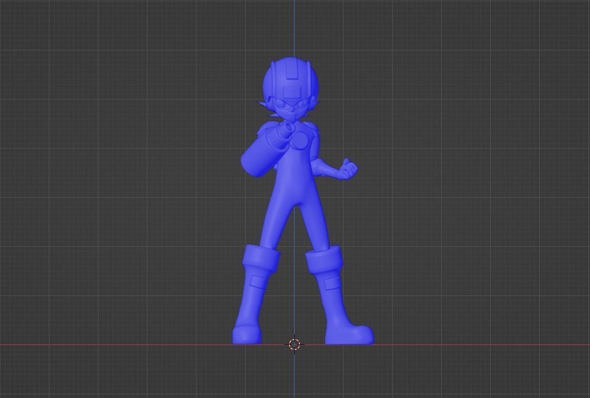 MegaMan EXE - Megaman Battle Network 3D model rigged | CGTrader