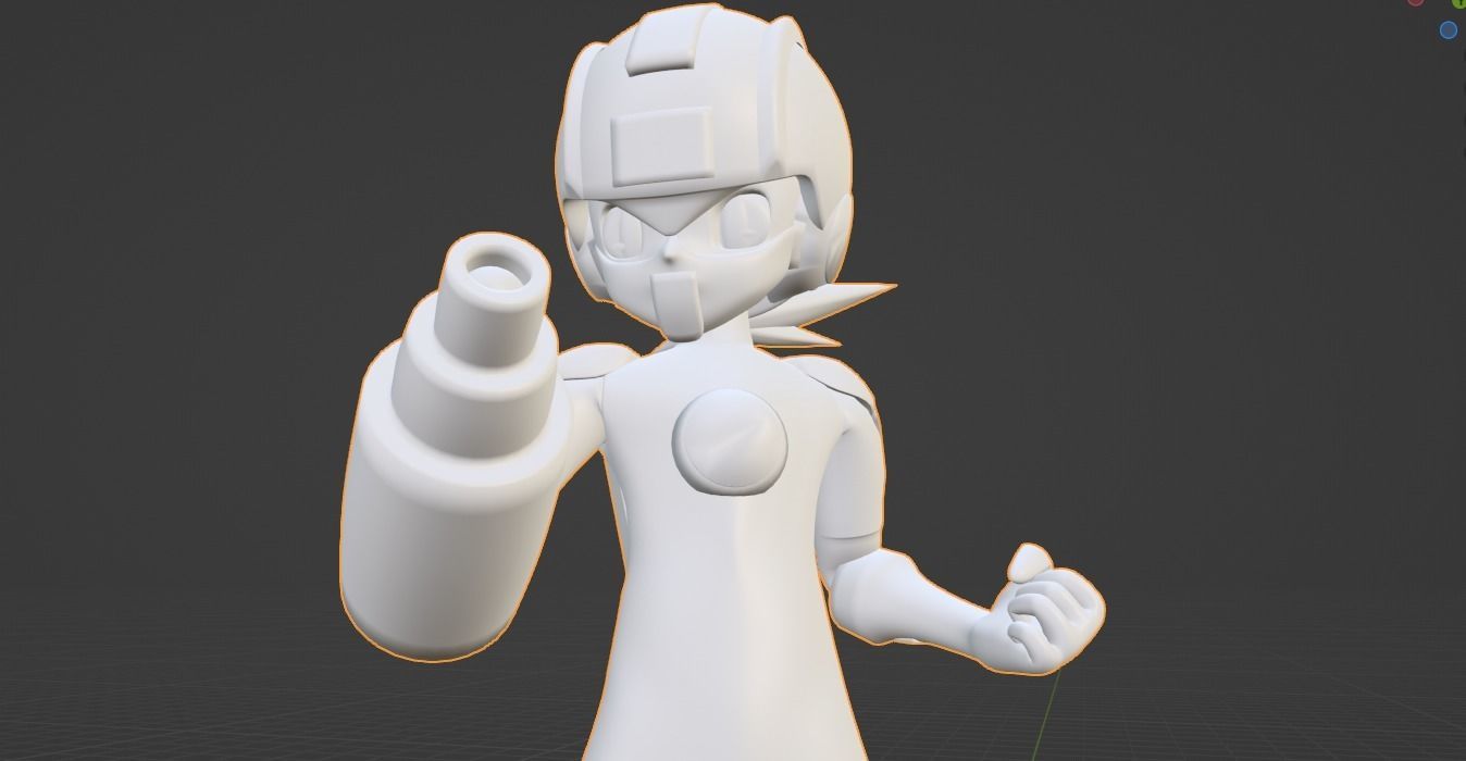 MegaMan EXE - Megaman Battle Network 3D model rigged | CGTrader