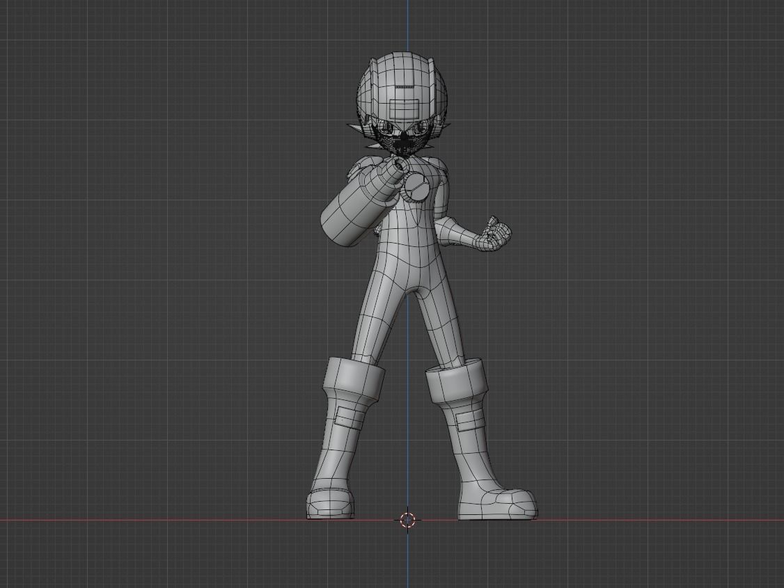 MegaMan EXE - Megaman Battle Network 3D model rigged | CGTrader