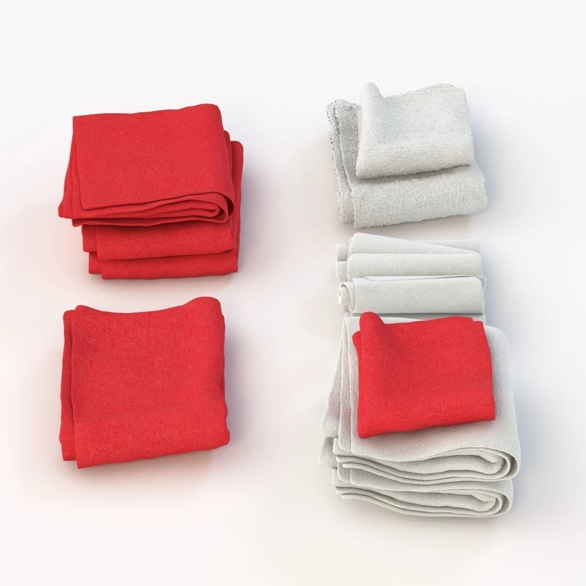 Shower Towels 3D model | CGTrader