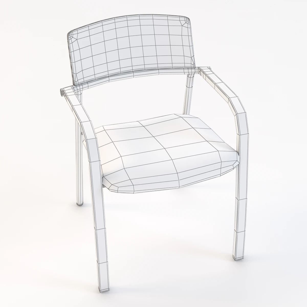 Romeo Juliet Stack Armchair 3D model | CGTrader