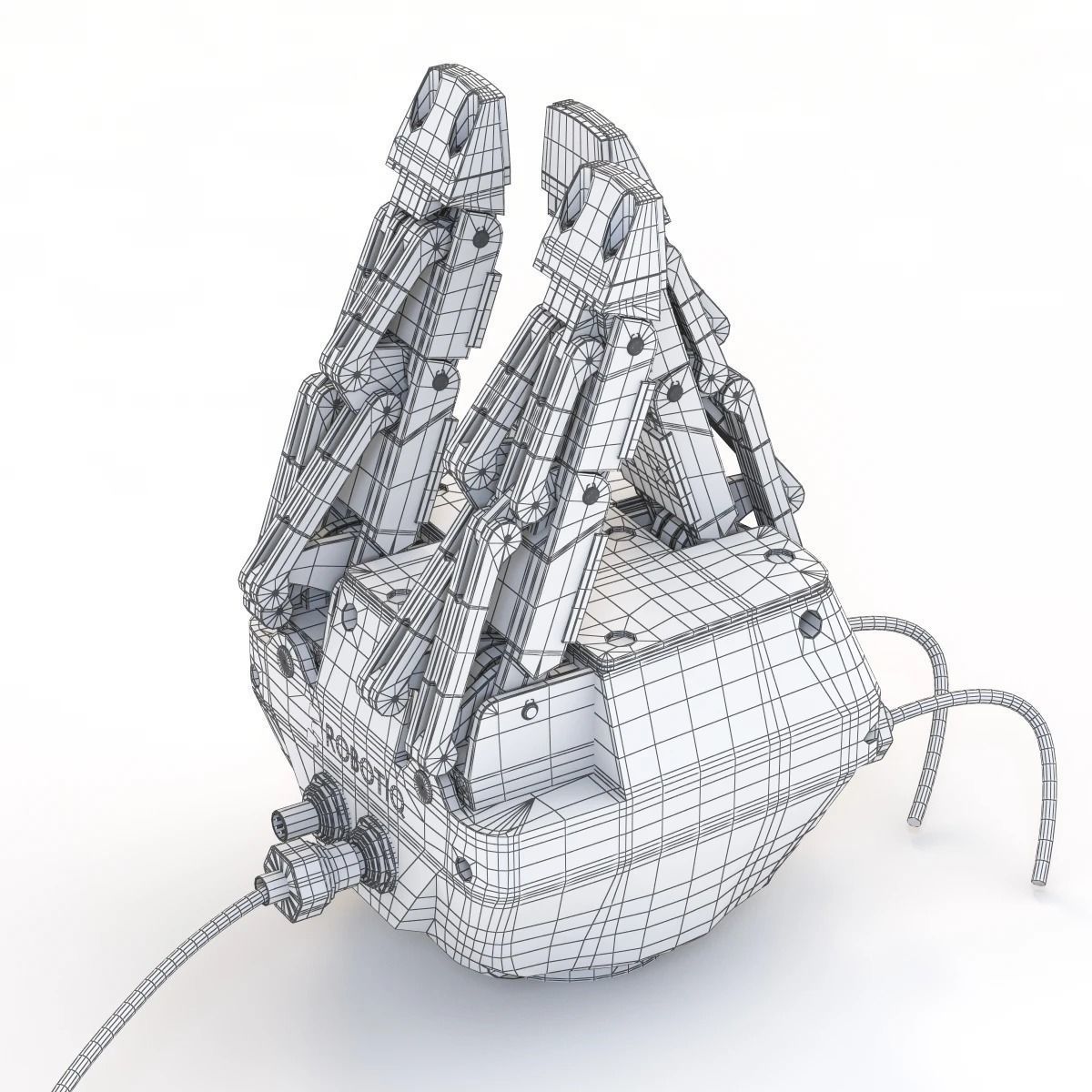 Robotiq 3 Finger Adaptive Gripper 3D model | CGTrader