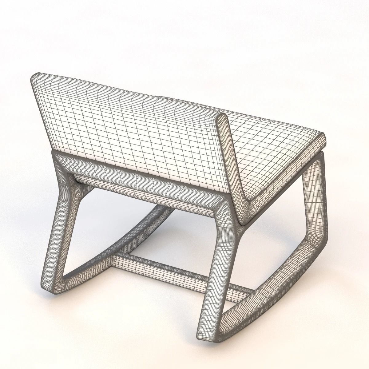 Remix Rocking Chair 3D model | CGTrader