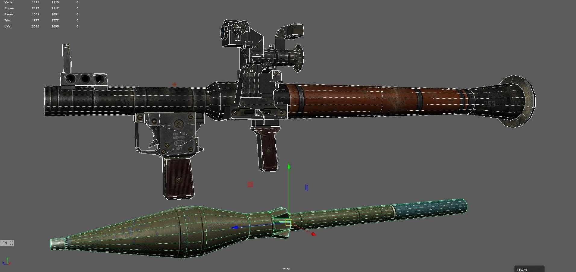 3D model USSR Rocket Propelled Launcher Grenade - RPG VR / AR / low-poly | CGTrader