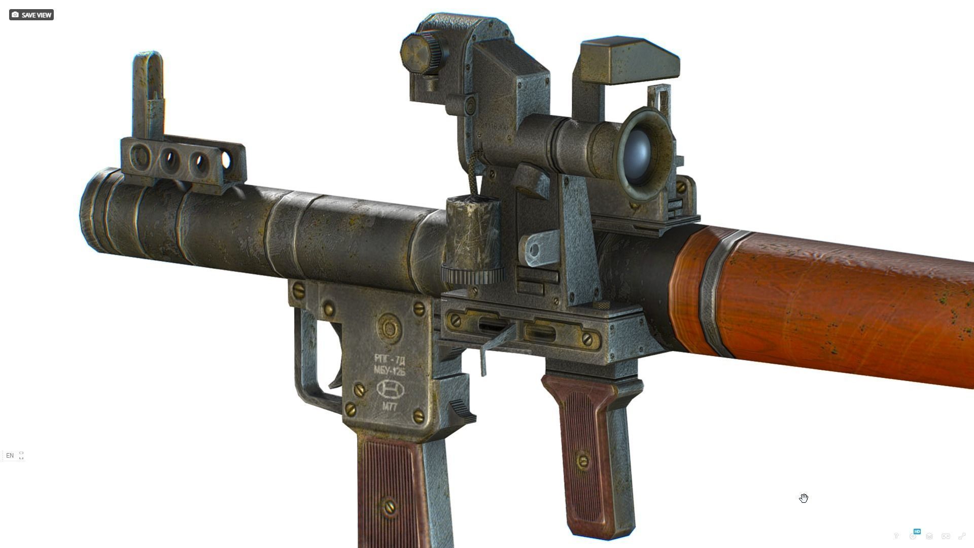 3D model USSR Rocket Propelled Launcher Grenade - RPG VR / AR / low-poly | CGTrader