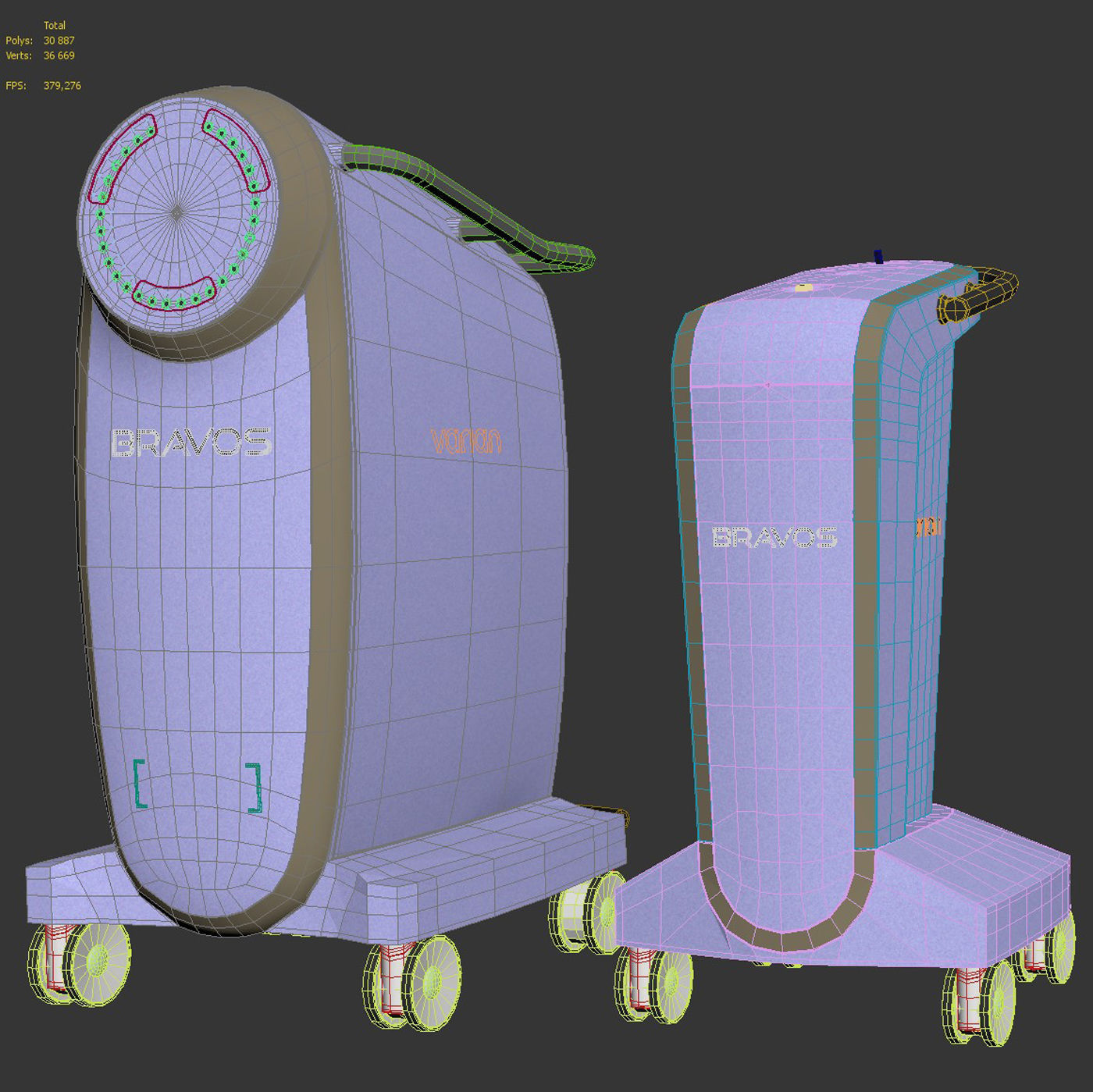 Brachiotherapy device Varian Bravos 3D model | CGTrader