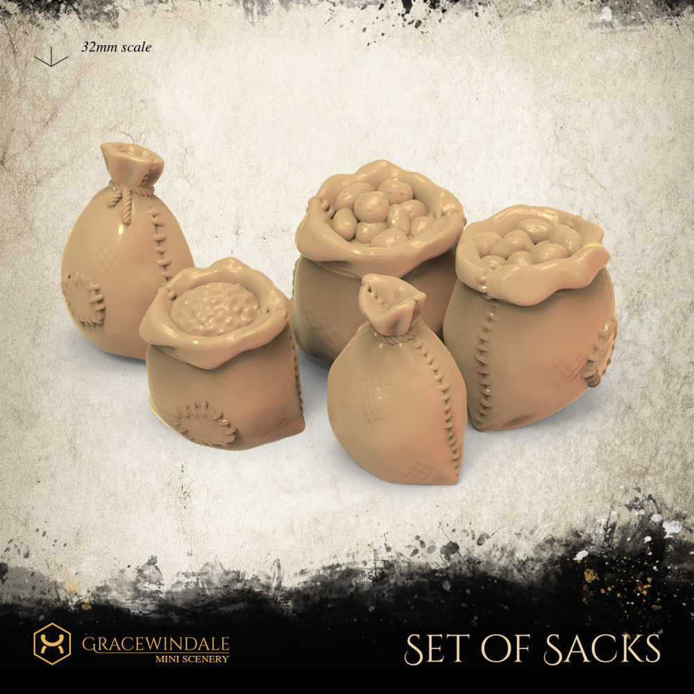 Set of Sacks 3D model 3D printable | CGTrader