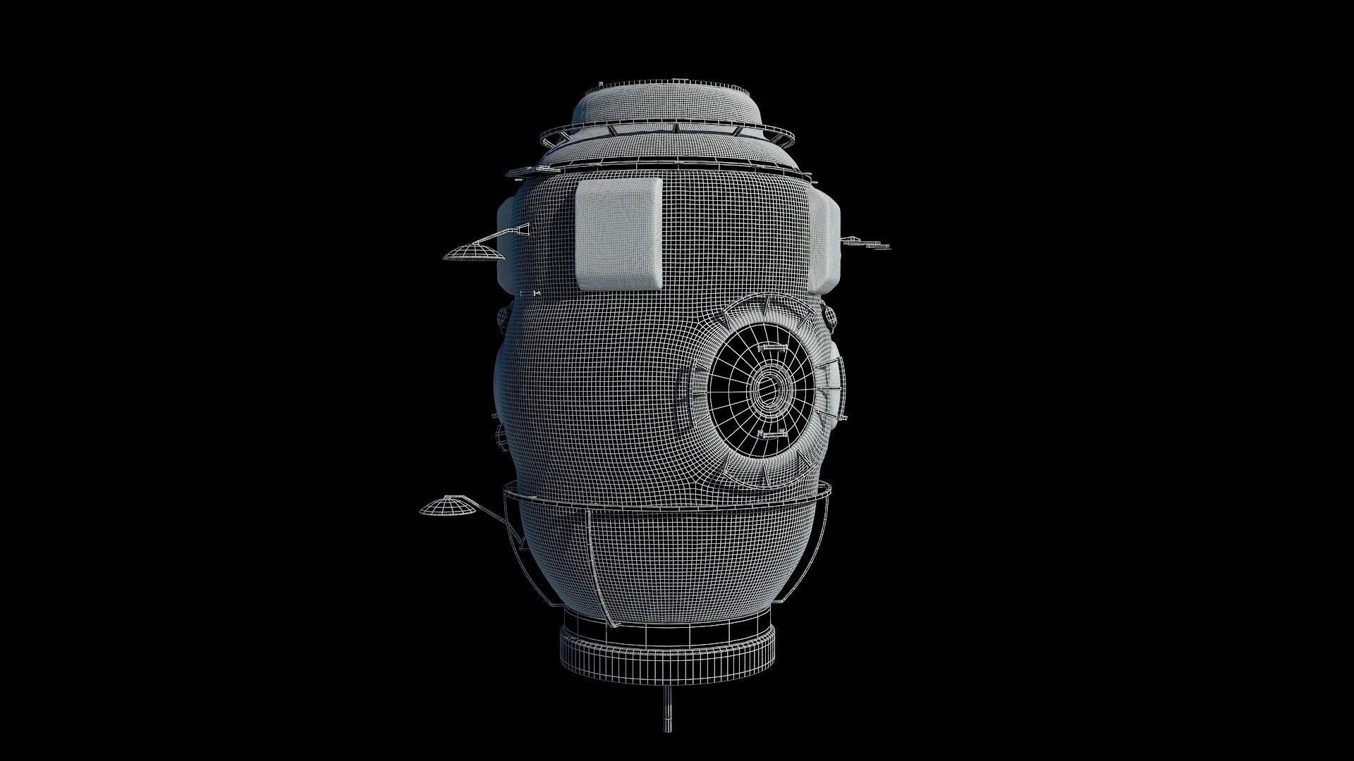 High quality 3D model Poisk ISS module 3D model | CGTrader